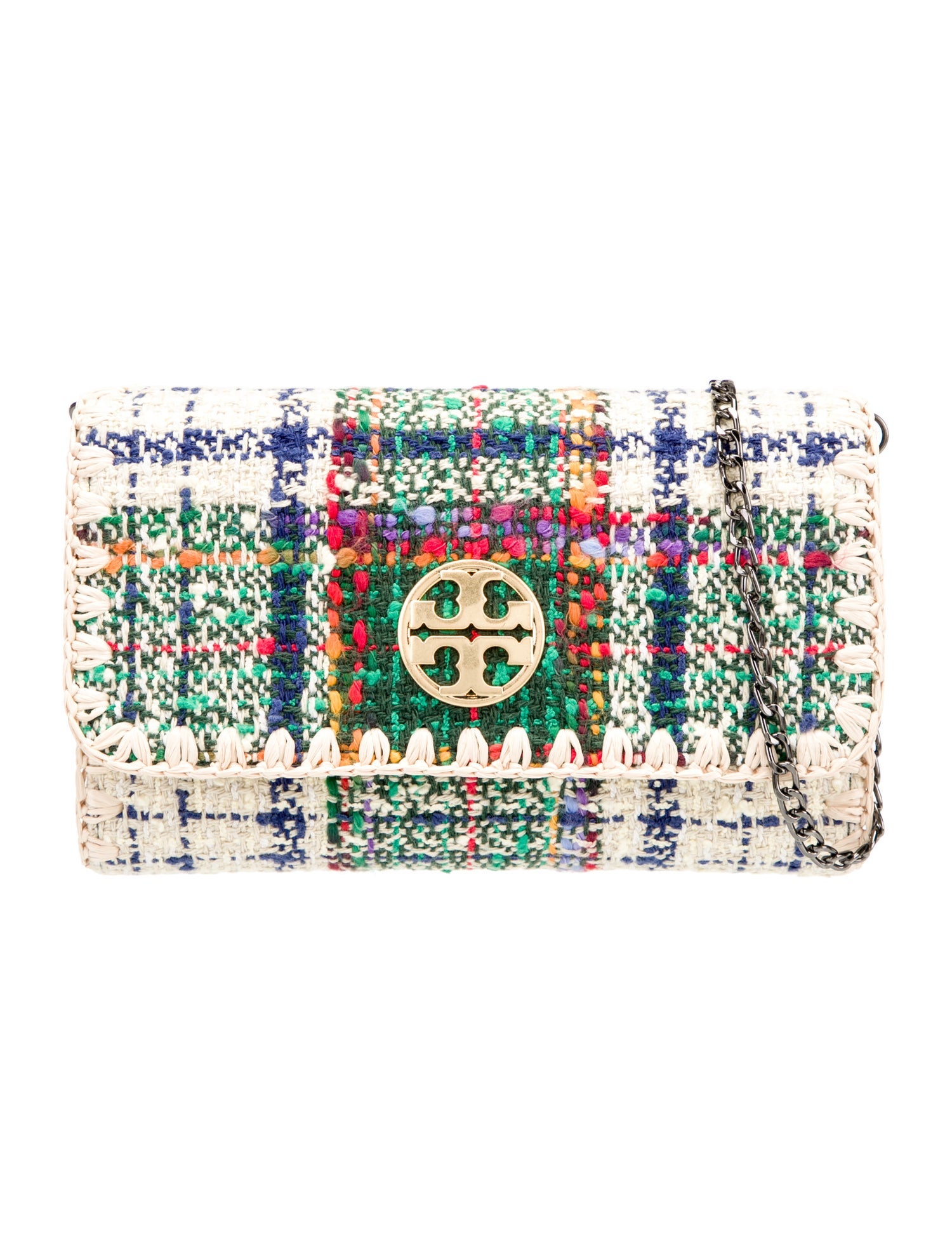 Tory Burch Tweed Crossbody Bag - Neutrals Shoulder Bags, Handbags ...