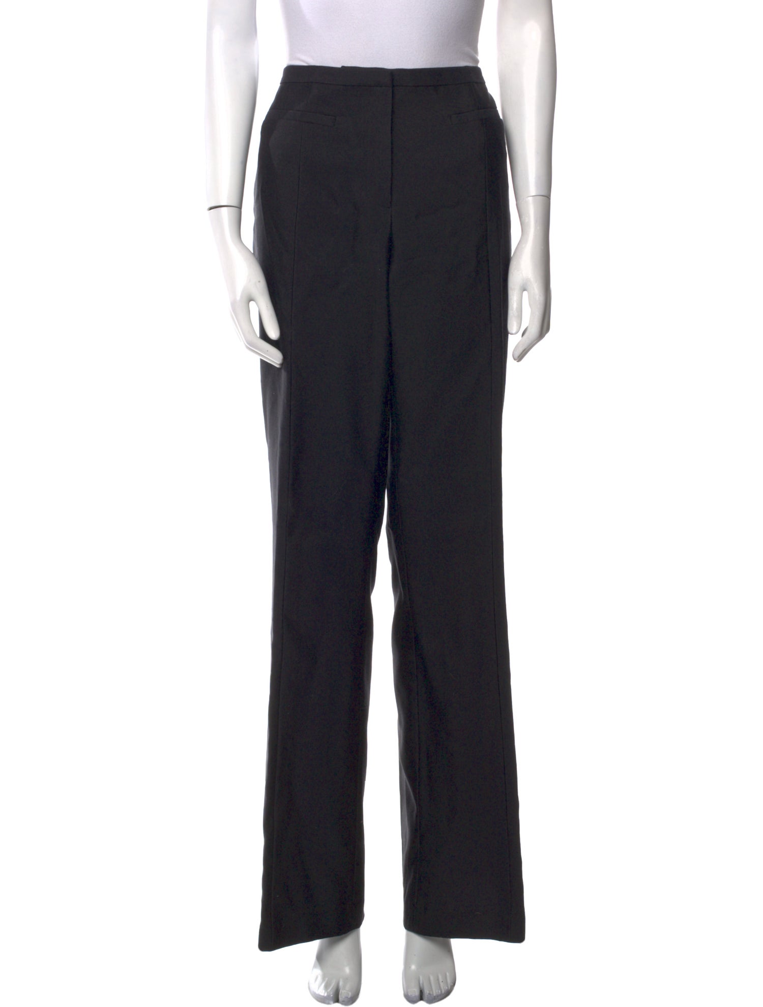 Reformation x Camille Rowe Wide Leg Pants - Black, 11.25" Rise Pants ...