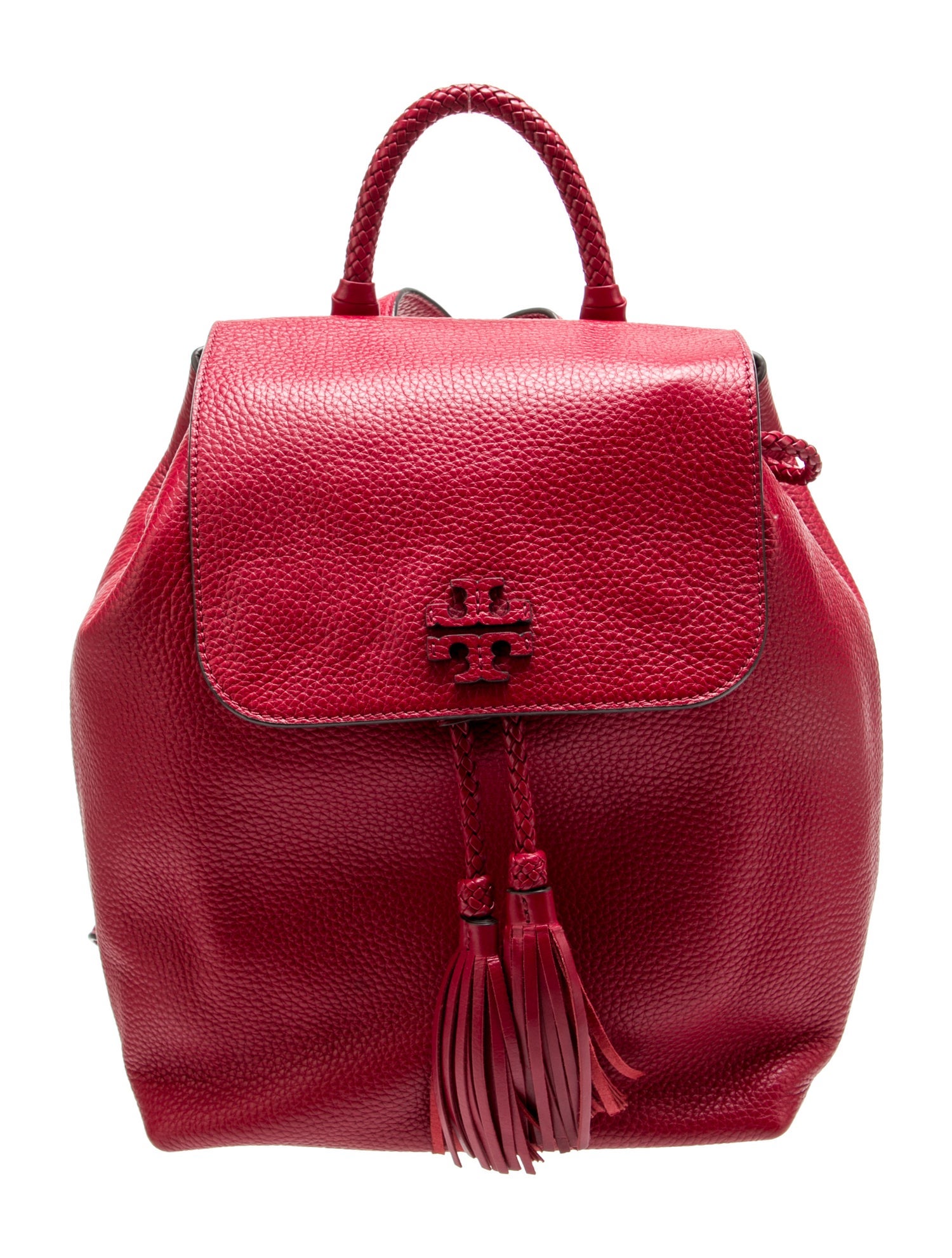 Tory Burch Small Leather Backpack - Burgundy Backpacks, Handbags ...