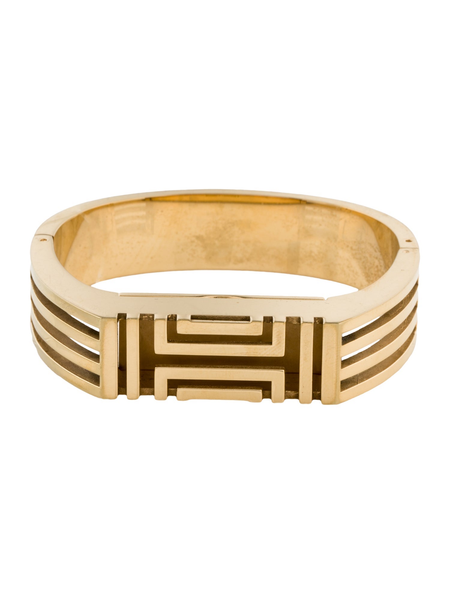 Tory Burch x FitBit HInged Bangle Bracelet - Gold-Tone Metal Bangle ...