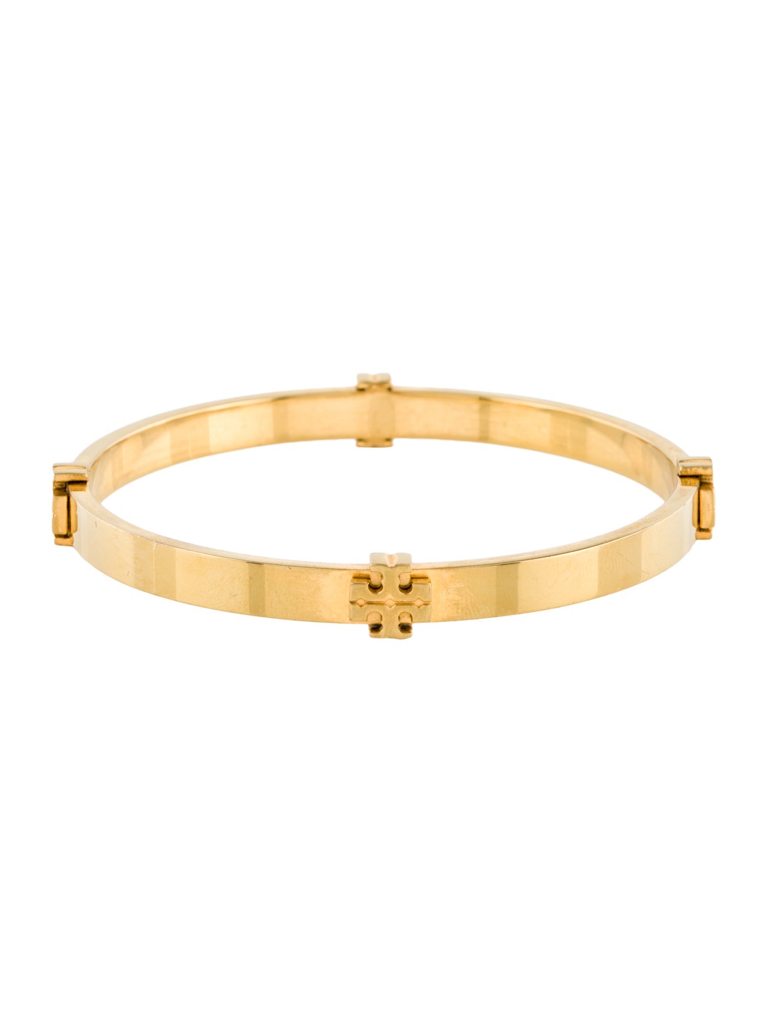 Tory Burch Logo Bangle Bracelet - Gold-Tone Metal Bangle, Bracelets ...