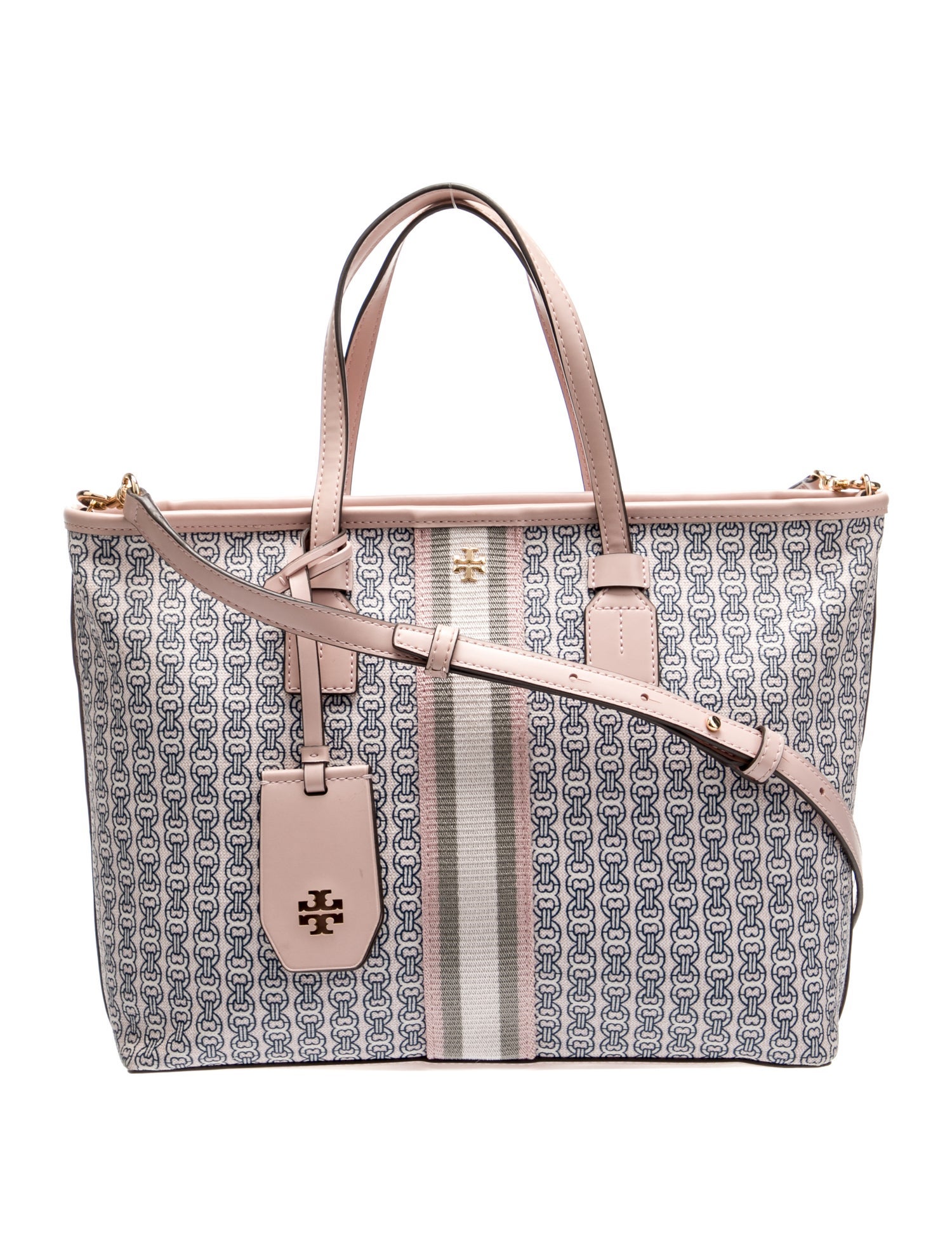 Tory Burch Coated Canvas Tote Bag - Blue Totes, Handbags - WTO661026 ...