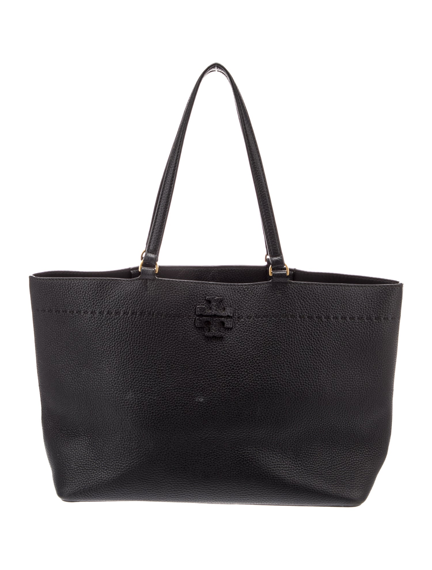 Tory Burch Leather Tote Bag - Black Totes, Handbags - WTO659903 | The ...