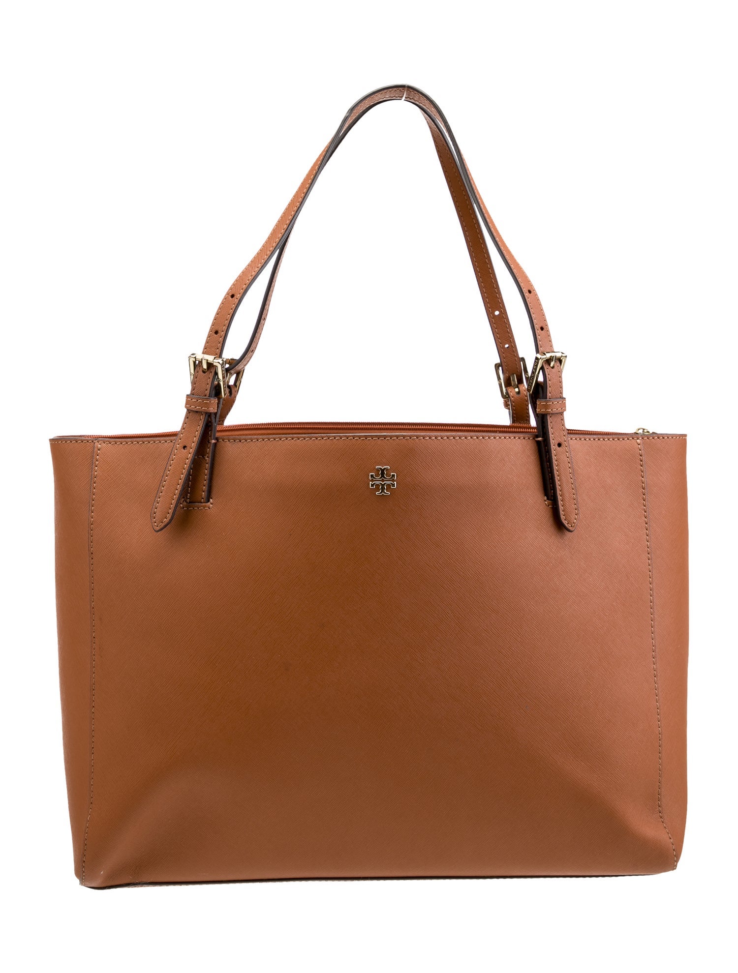 Tory Burch Saffiano Leather Tote - Brown Totes, Handbags - WTO671557 ...