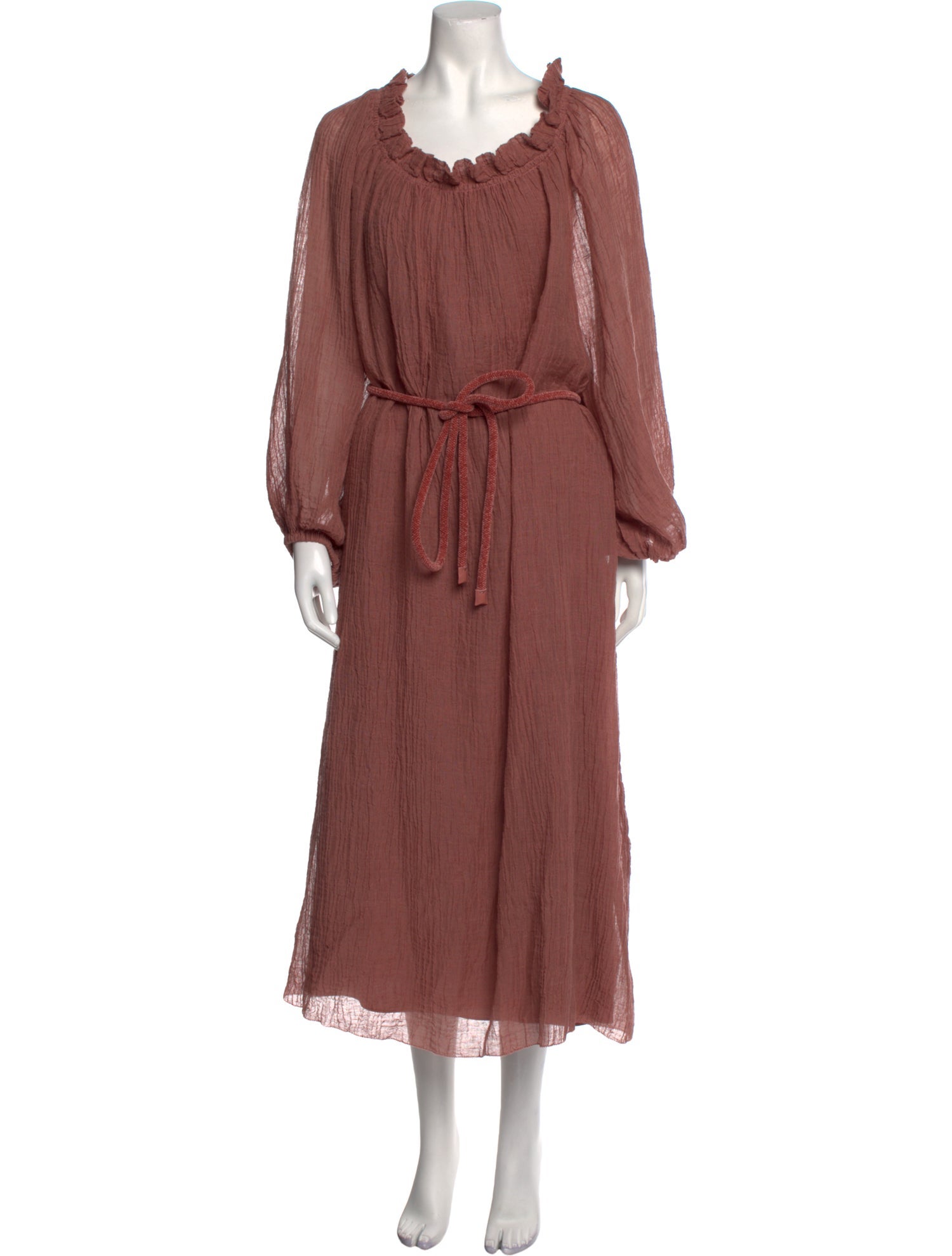 Tory Burch Linen Midi Length Dress - Pink Dresses, Clothing - WTO671704 ...