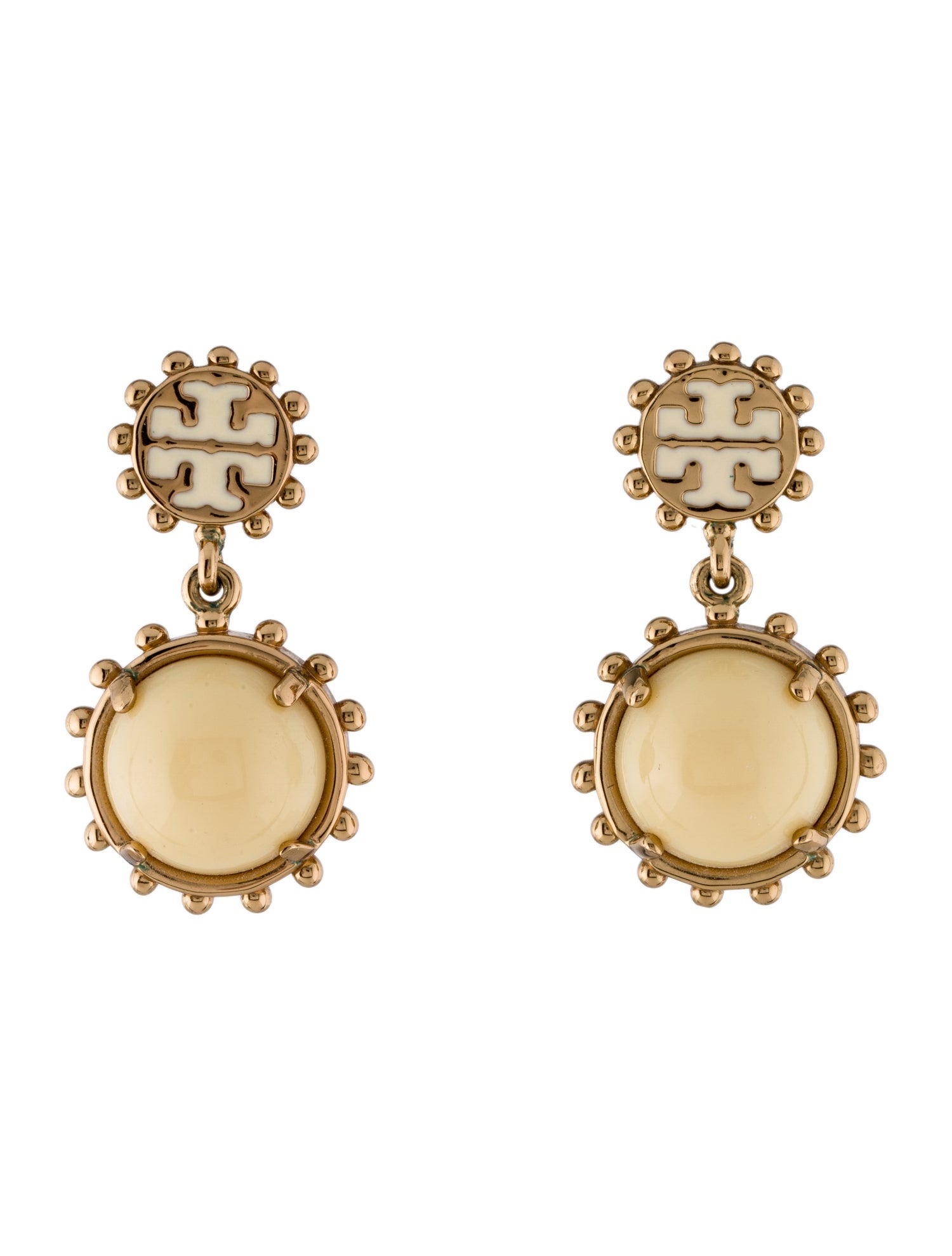 Celine Céline Baroque Pearl Drop Earrings - Gold-Tone Metal Drop ...