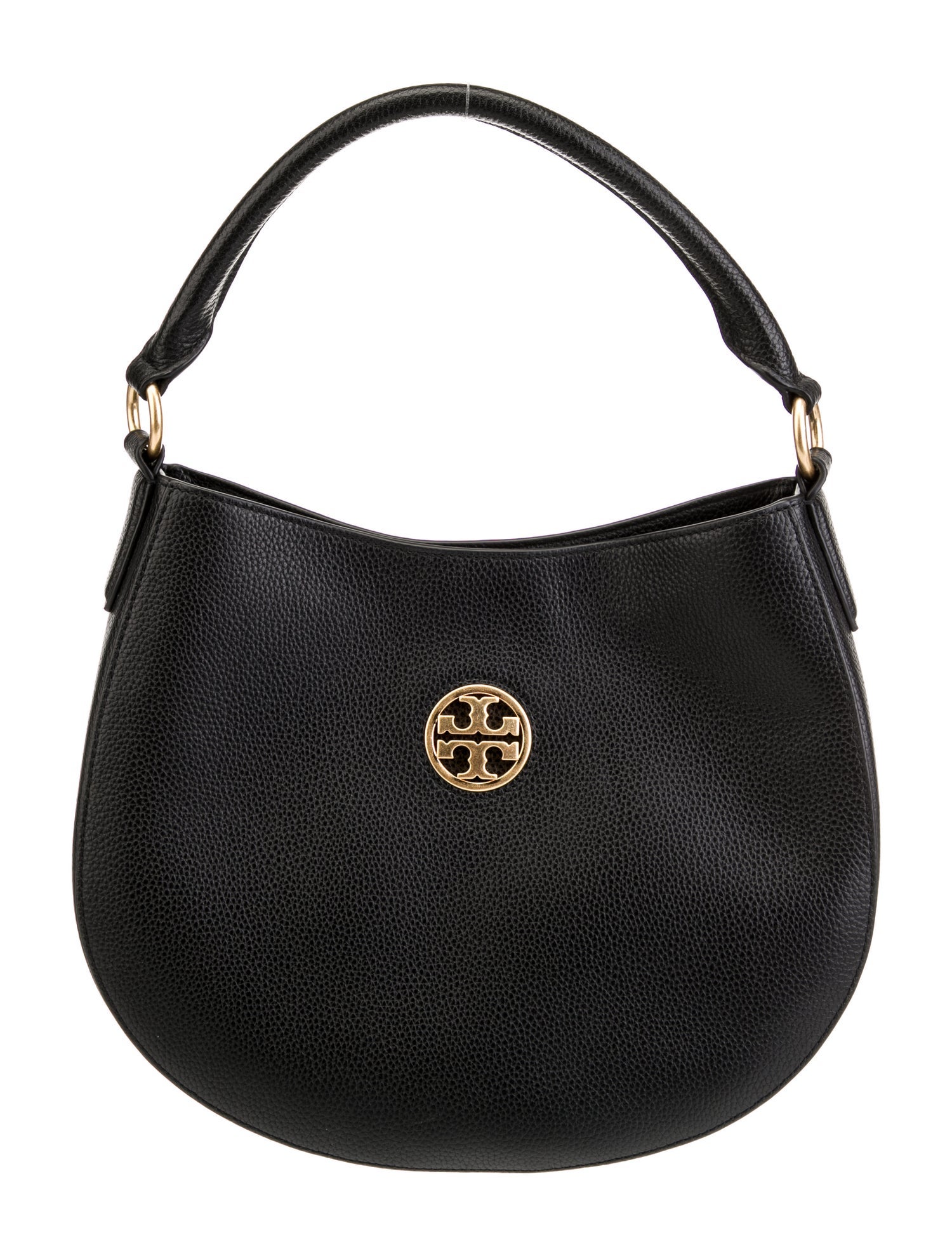 Tory Burch Leather Top Handle Bag - Black Handle Bags, Handbags ...