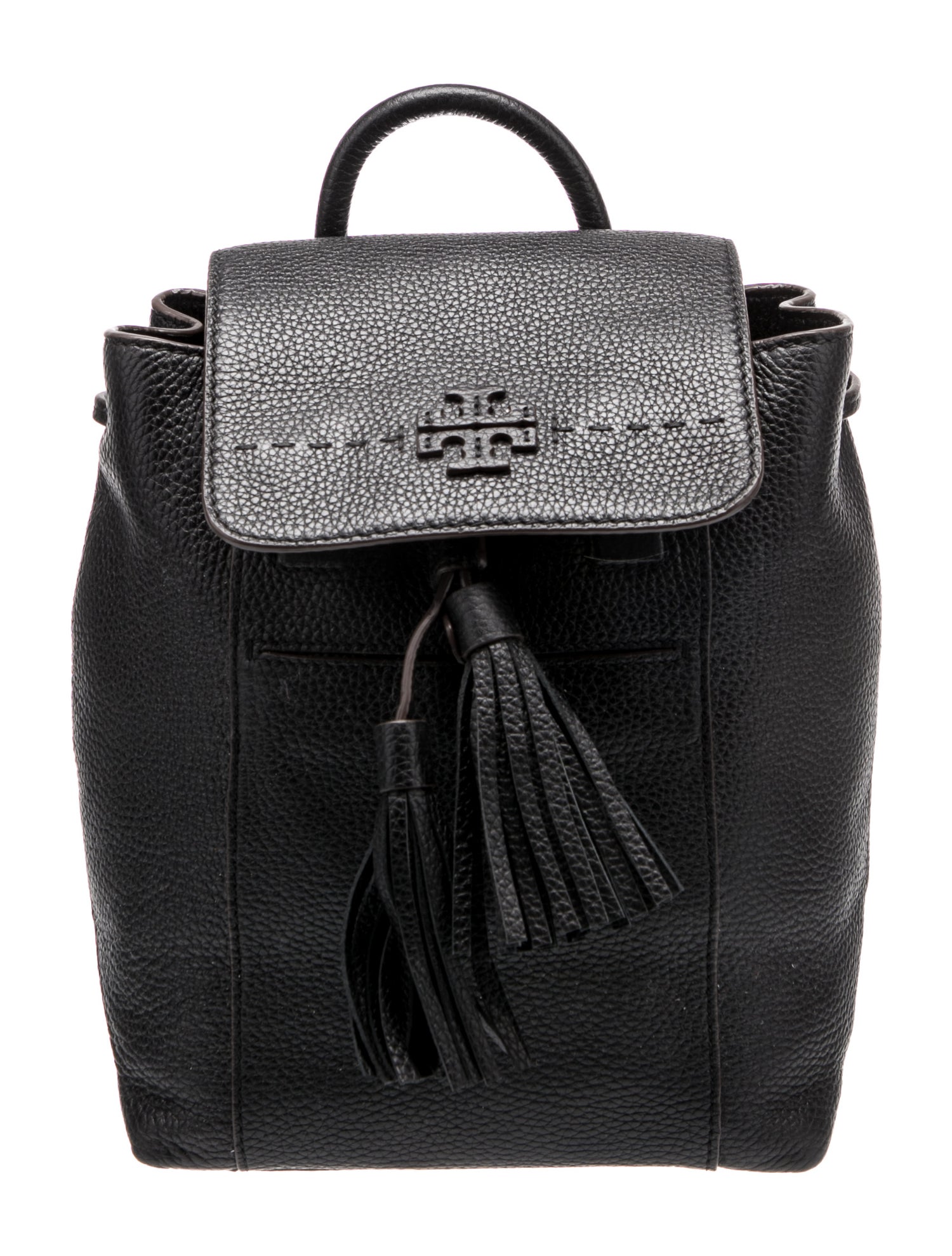 Tory Burch Leather Backpack - Black Backpacks, Handbags - WTO687748 ...