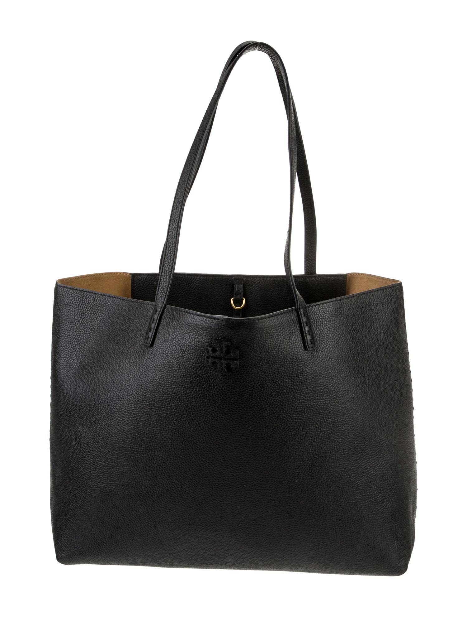 Tory Burch Leather Tote - Black Totes, Handbags - WTO694064 | The RealReal