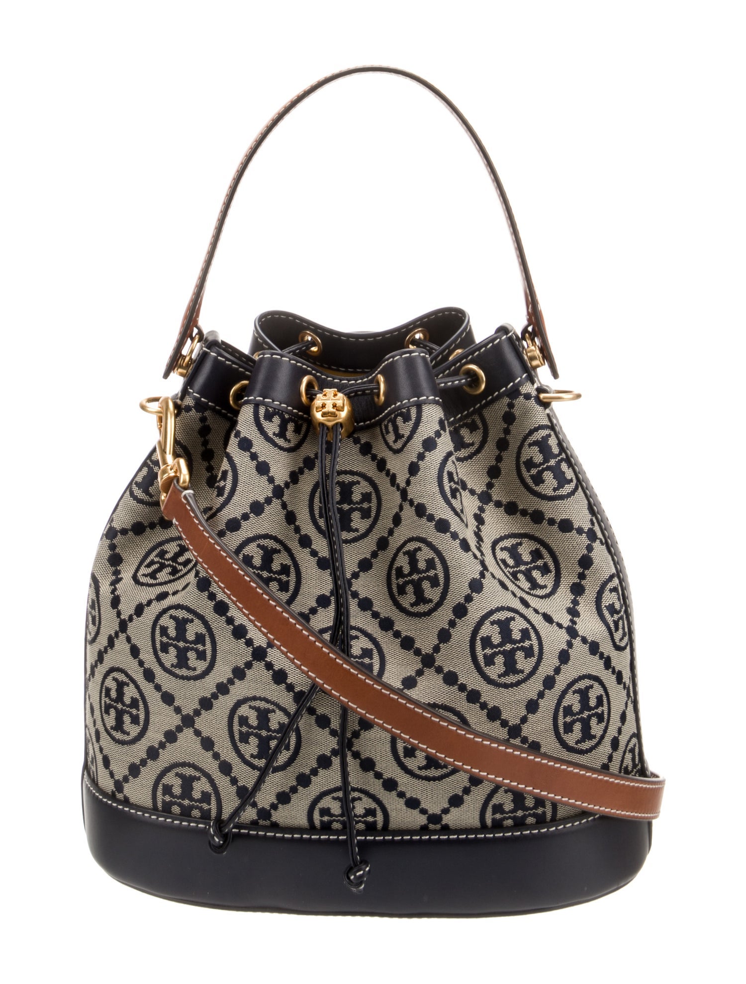 Tory Burch Canvas Bucket Bag - Blue Bucket Bags, Handbags - WTO695925 ...