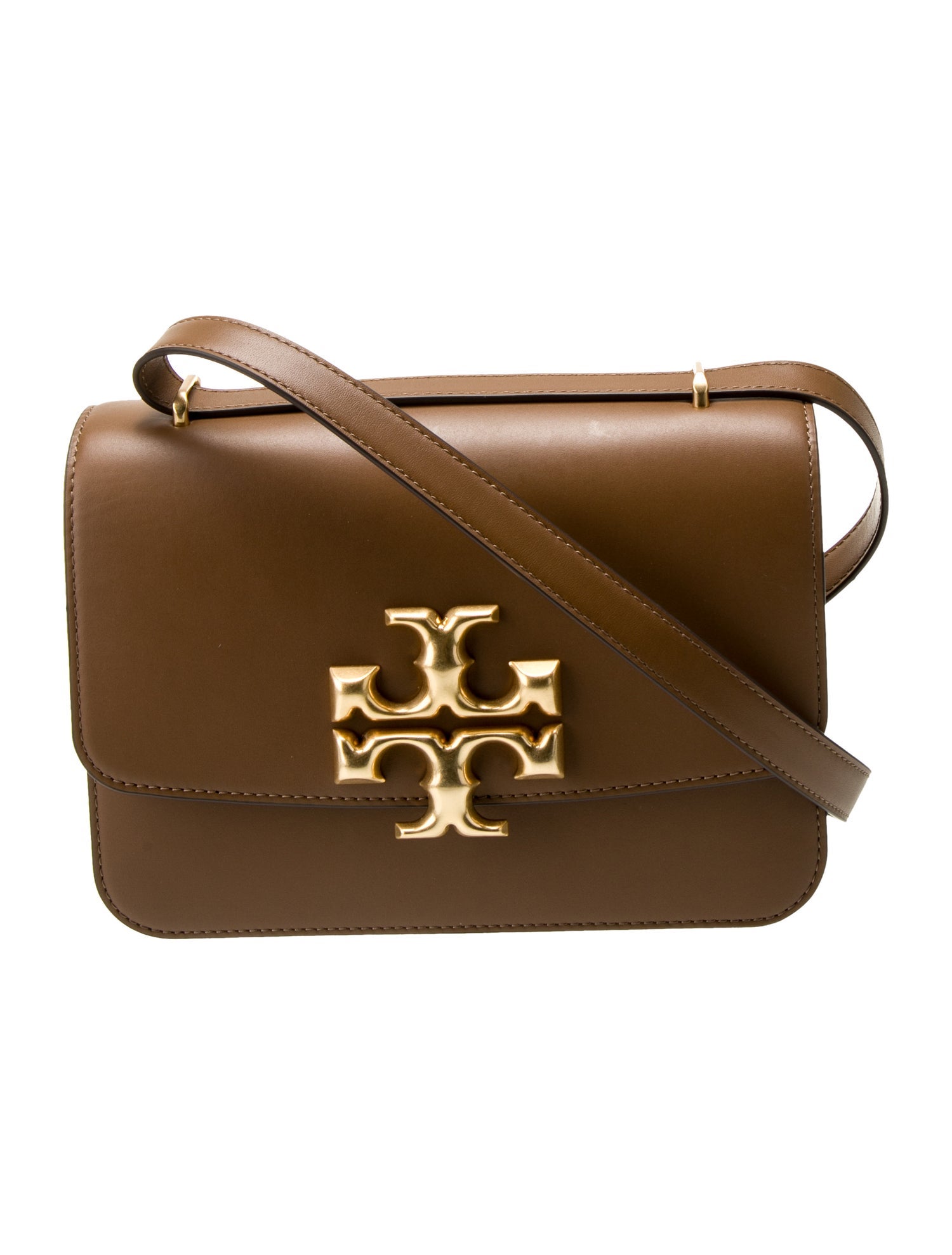 Tory Burch Leather Shoulder Bag w/ Tags - Brown Shoulder Bags, Handbags ...