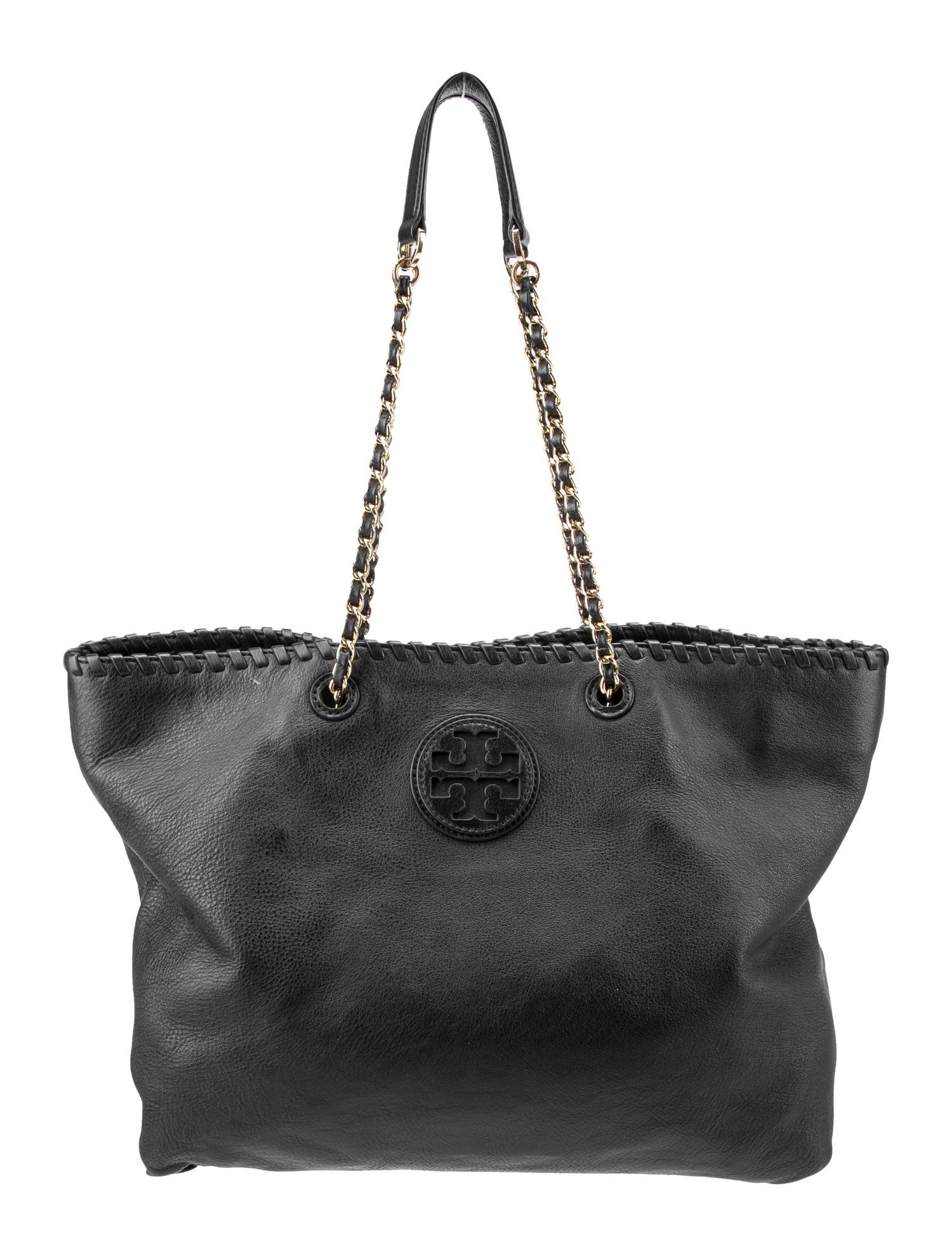 Tory Burch Leather Tote - Black Totes, Handbags - WTO697187 | The RealReal