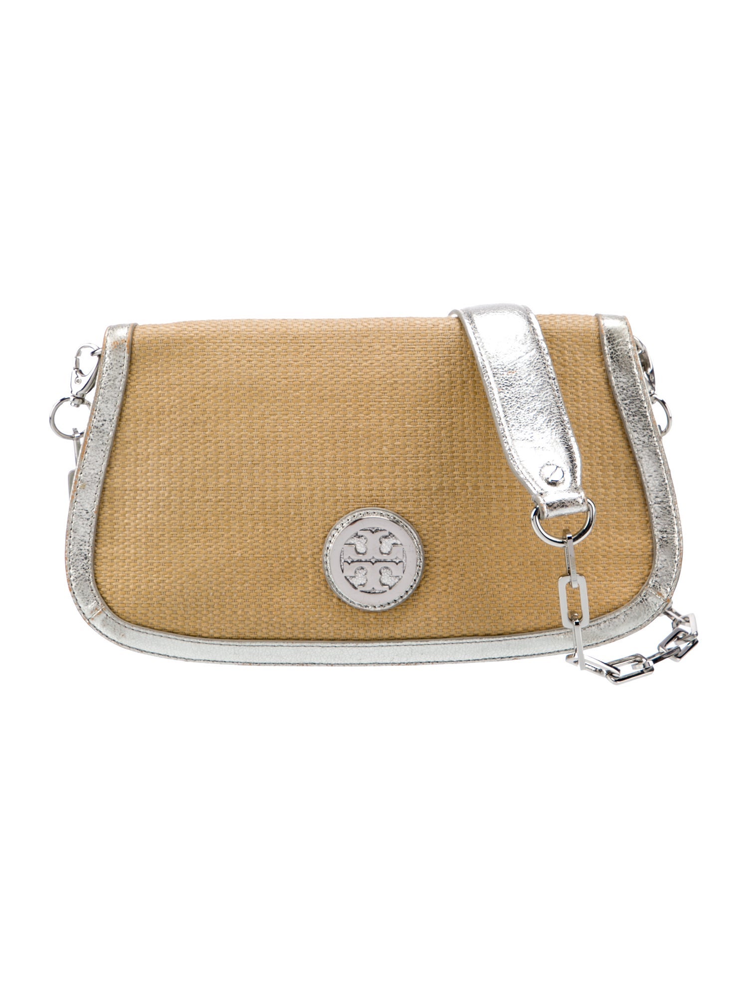 Tory Burch Rattan Crossbody Bag - Gold Clutches, Handbags - WTO699904 ...