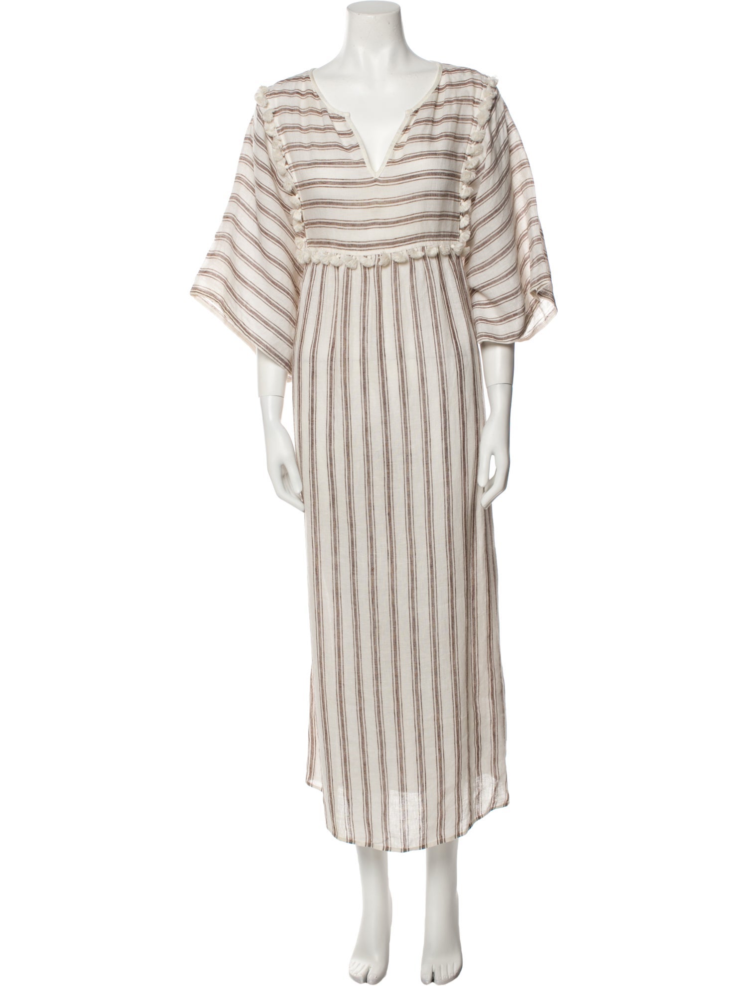 Tory Burch Linen Long Dress - Neutrals Dresses, Clothing - WTO700808 ...