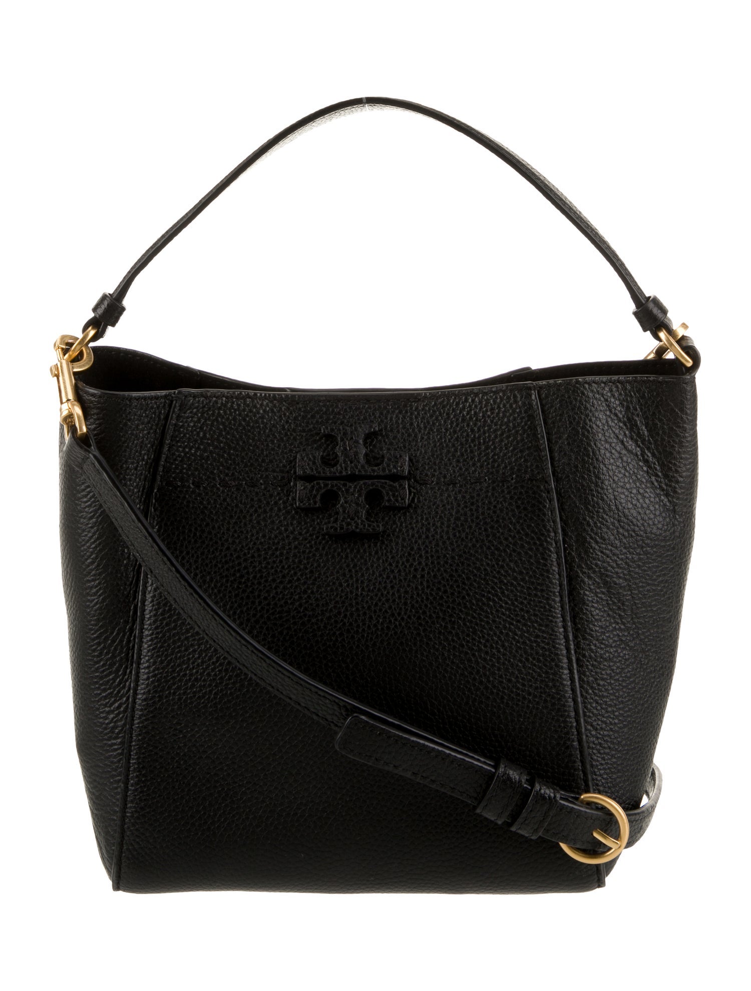 Tory Burch Leather Hobo - Black Crossbody Bags, Handbags - WTO702718 ...