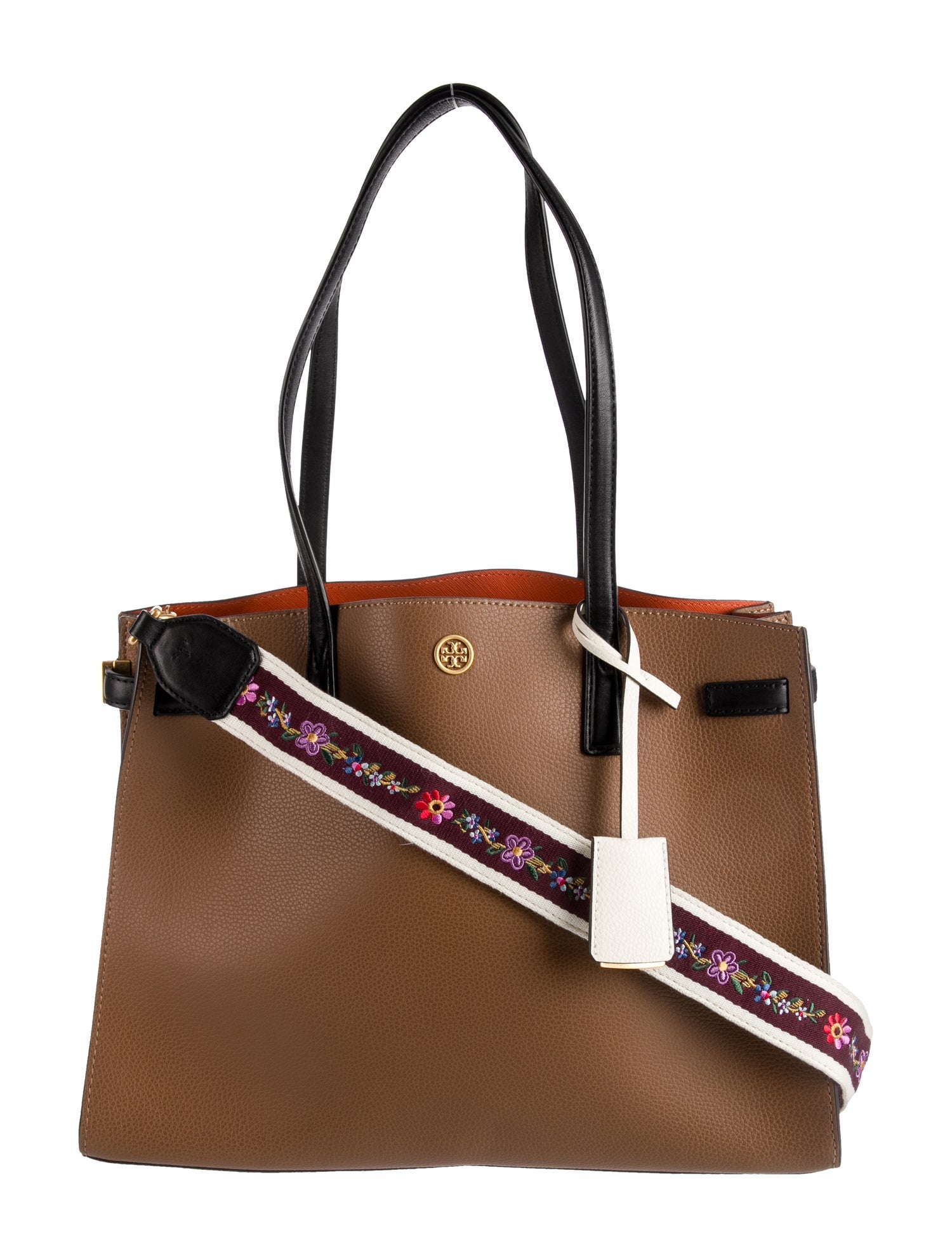 Tory Burch Leather Shoulder Bag - Brown Shoulder Bags, Handbags ...