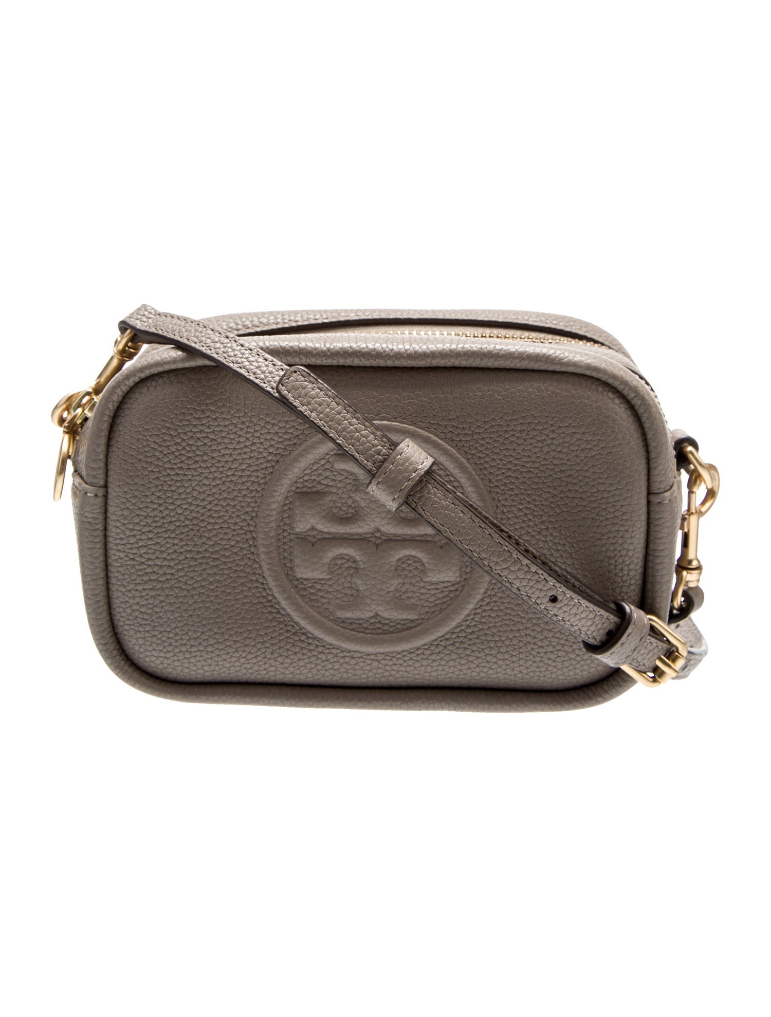 Tory Burch Leather Crossbody Bag - Grey Crossbody Bags, Handbags ...