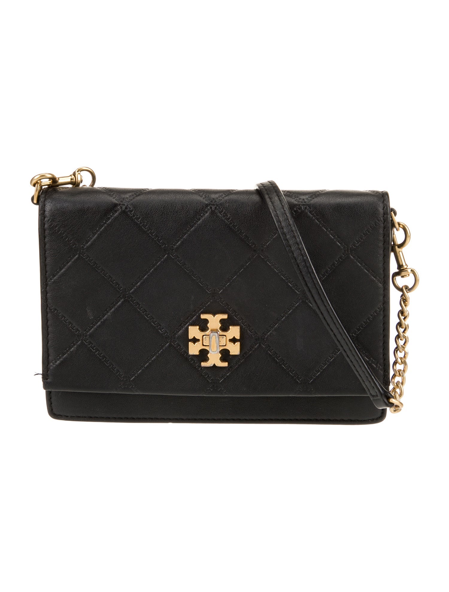Tory Burch Leather Evening Bag - Black Crossbody Bags, Handbags ...