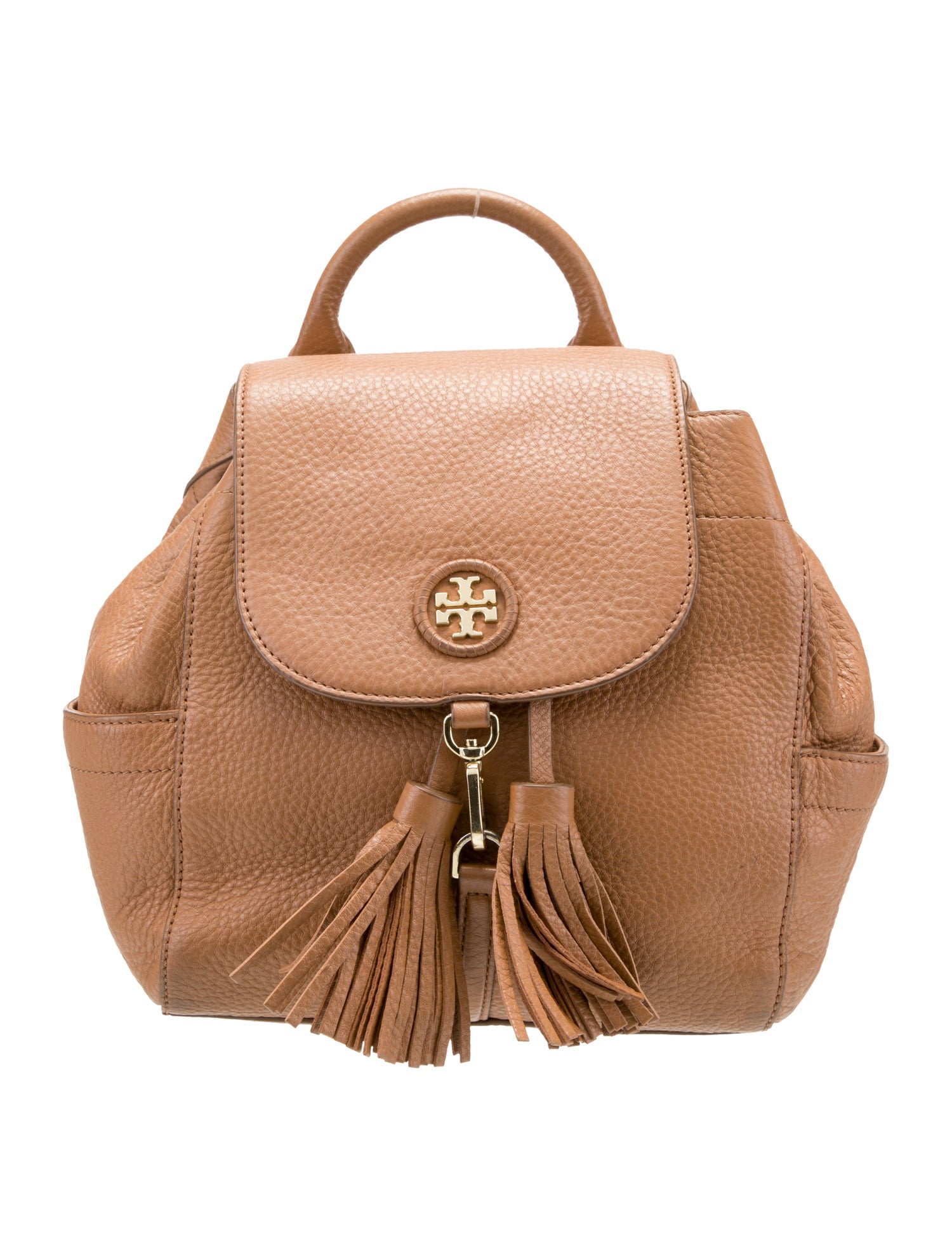 Tory Burch Leather Backpack - Brown Backpacks, Handbags - WTO708371 ...