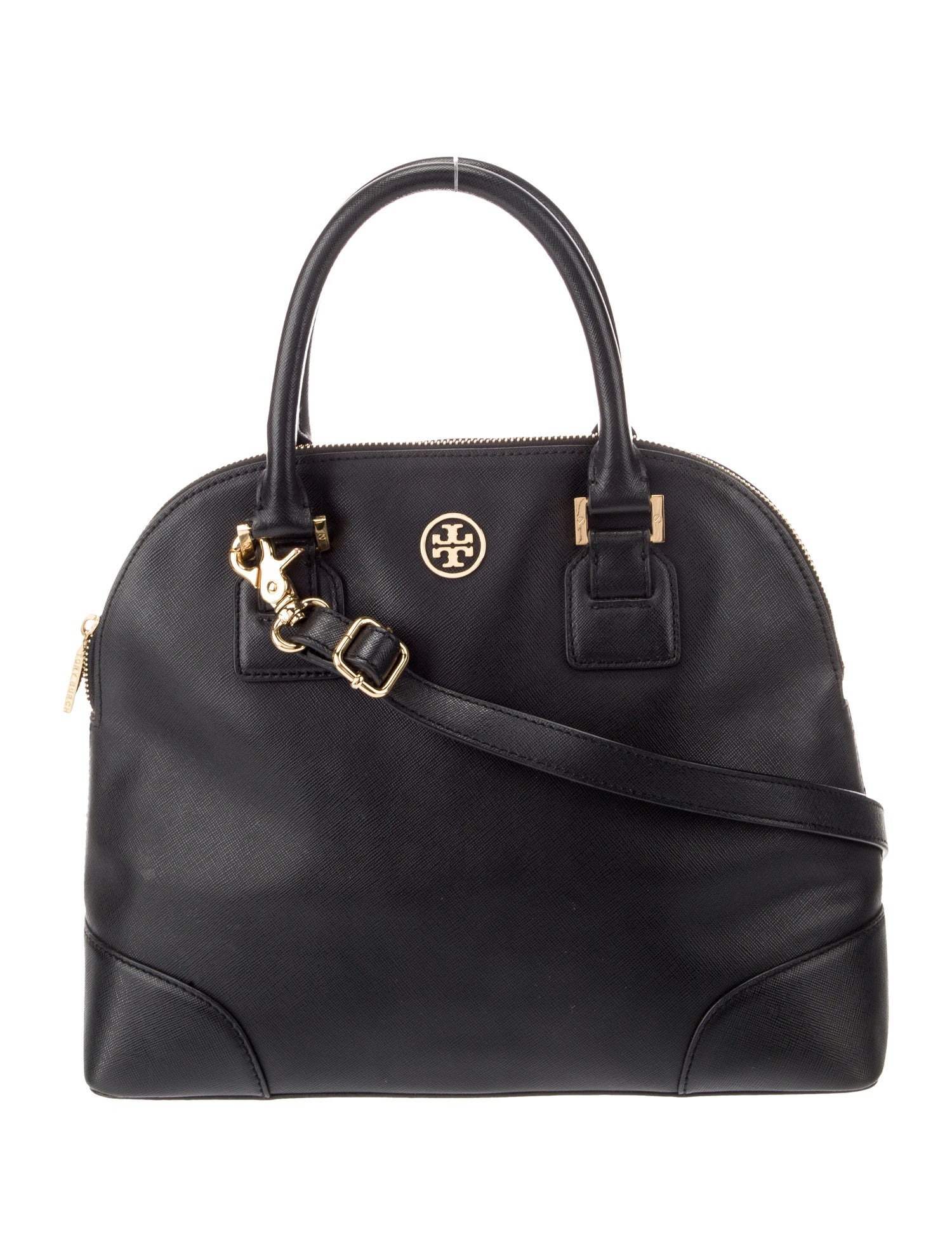 Tory Burch Leather Top Handle Bag - Blue Handle Bags, Handbags ...