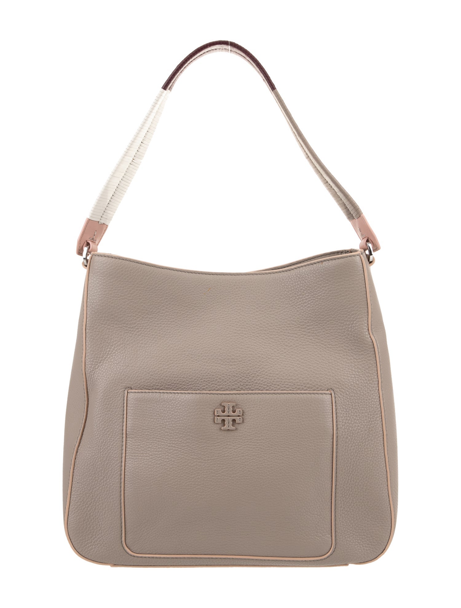 Tory Burch Leather Hobo - Grey Totes, Handbags - WTO709333 | The RealReal