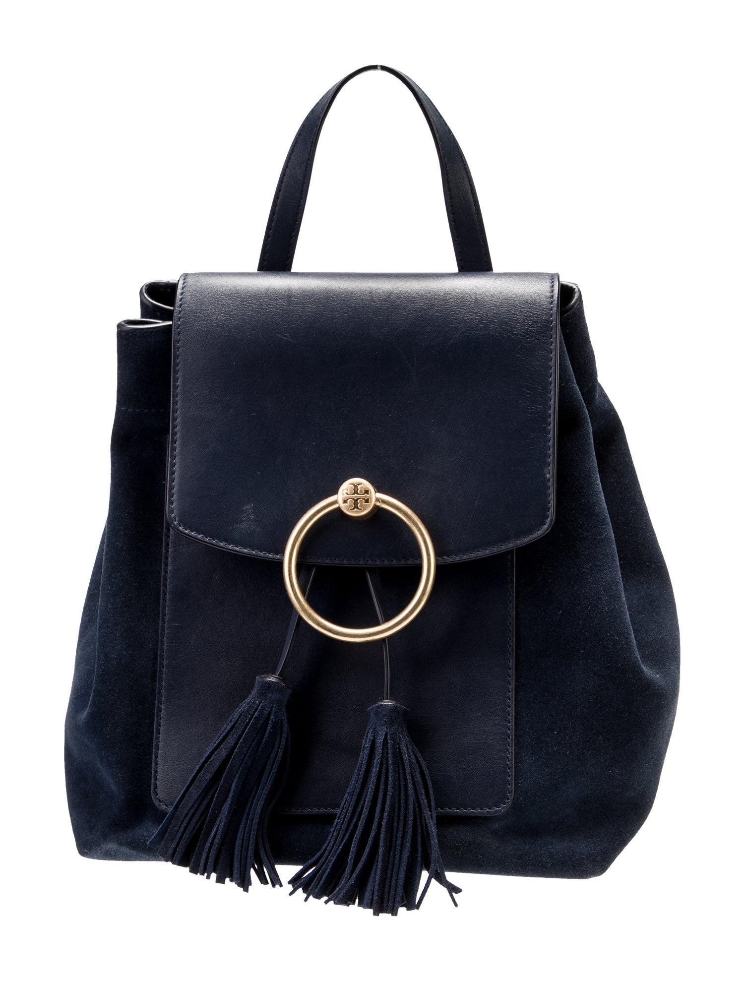 Tory Burch Suede Backpack - Blue Backpacks, Handbags - WTO712569 | The ...