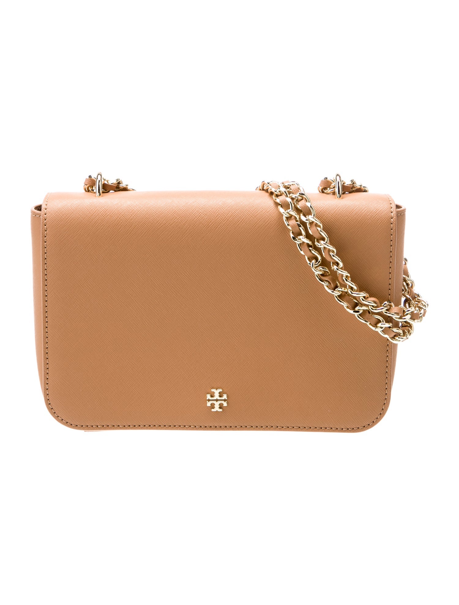 Tory Burch Leather Shoulder Bag - Brown Shoulder Bags, Handbags ...