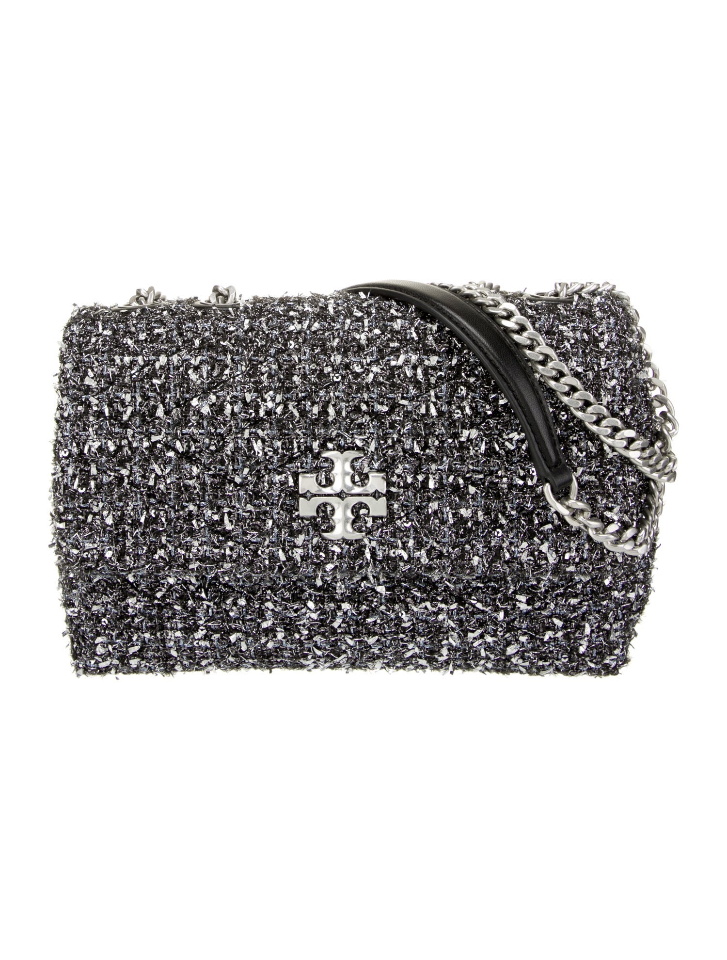 Tory Burch Tweed Shoulder Bag - Silver Shoulder Bags, Handbags ...