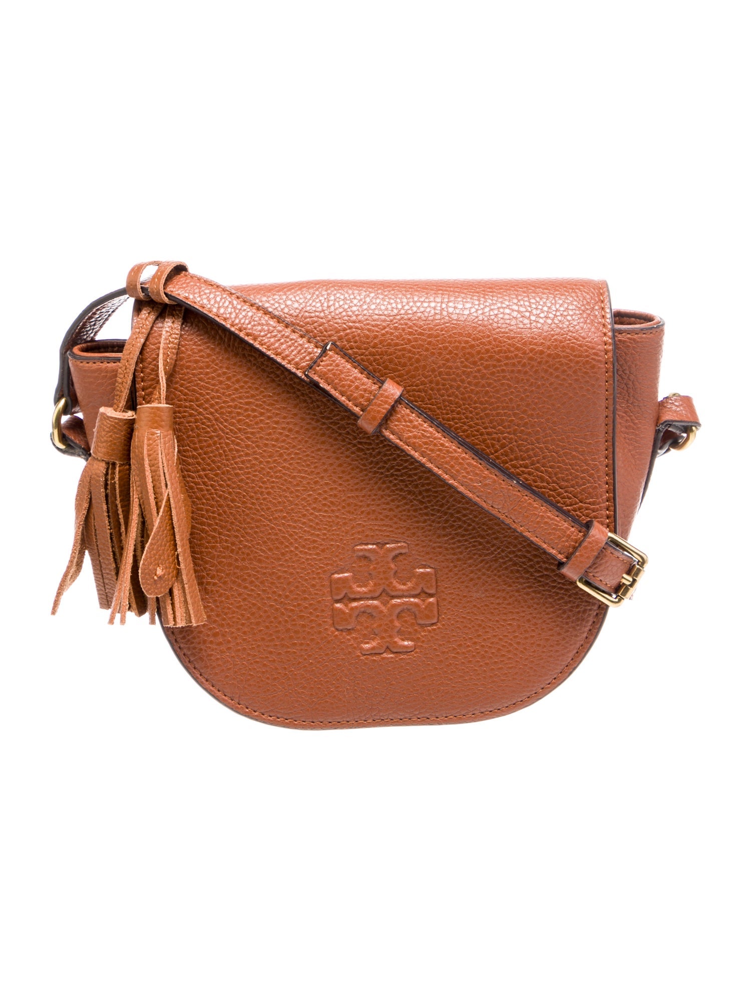 Tory Burch Leather Crossbody Bag - Brown Crossbody Bags, Handbags ...