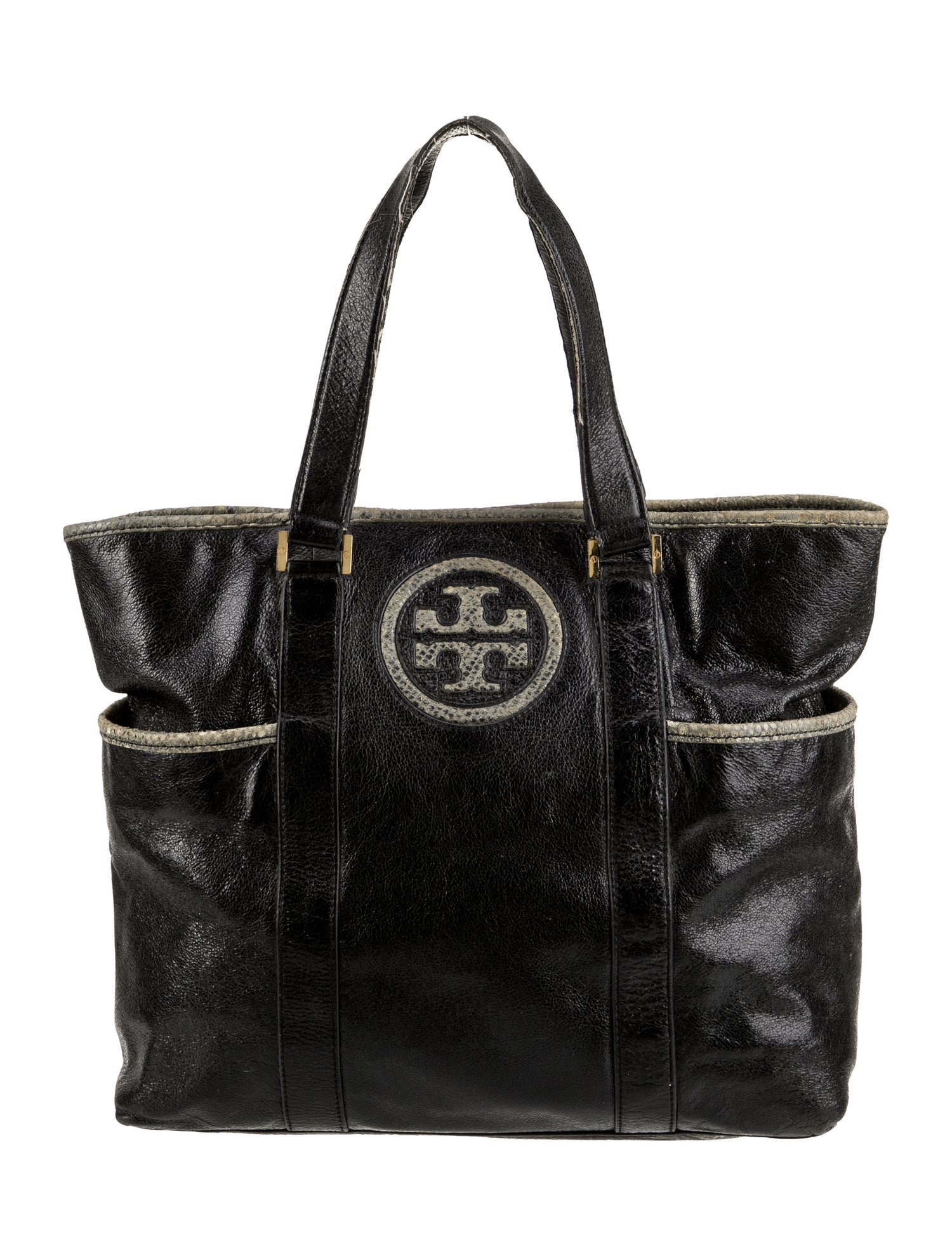 Tory Burch Leather Tote - Black Totes, Handbags - WTO716137 | The RealReal