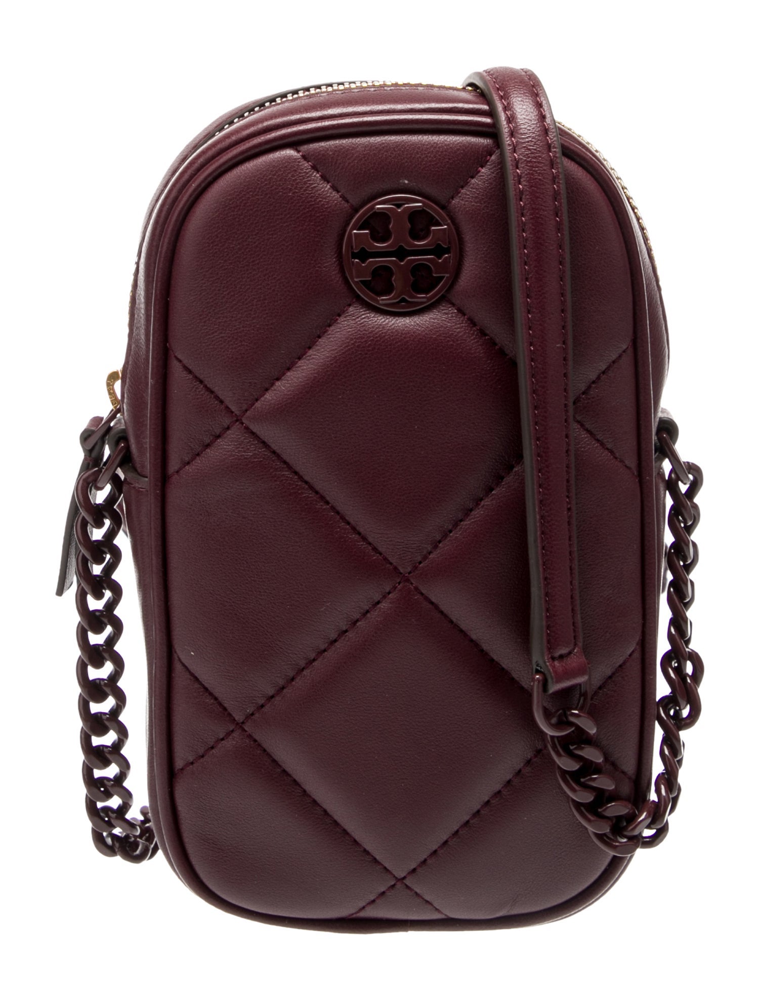 Tory Burch Leather Backpack - Burgundy Crossbody Bags, Handbags ...