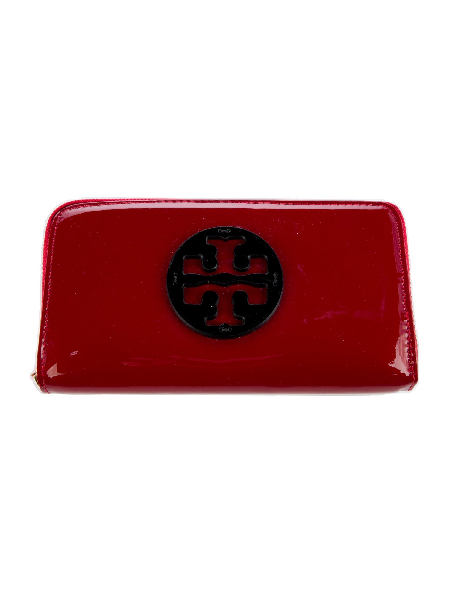 Tory Burch Patent Leather Continental Wallet - Red Wallets, Accessories ...