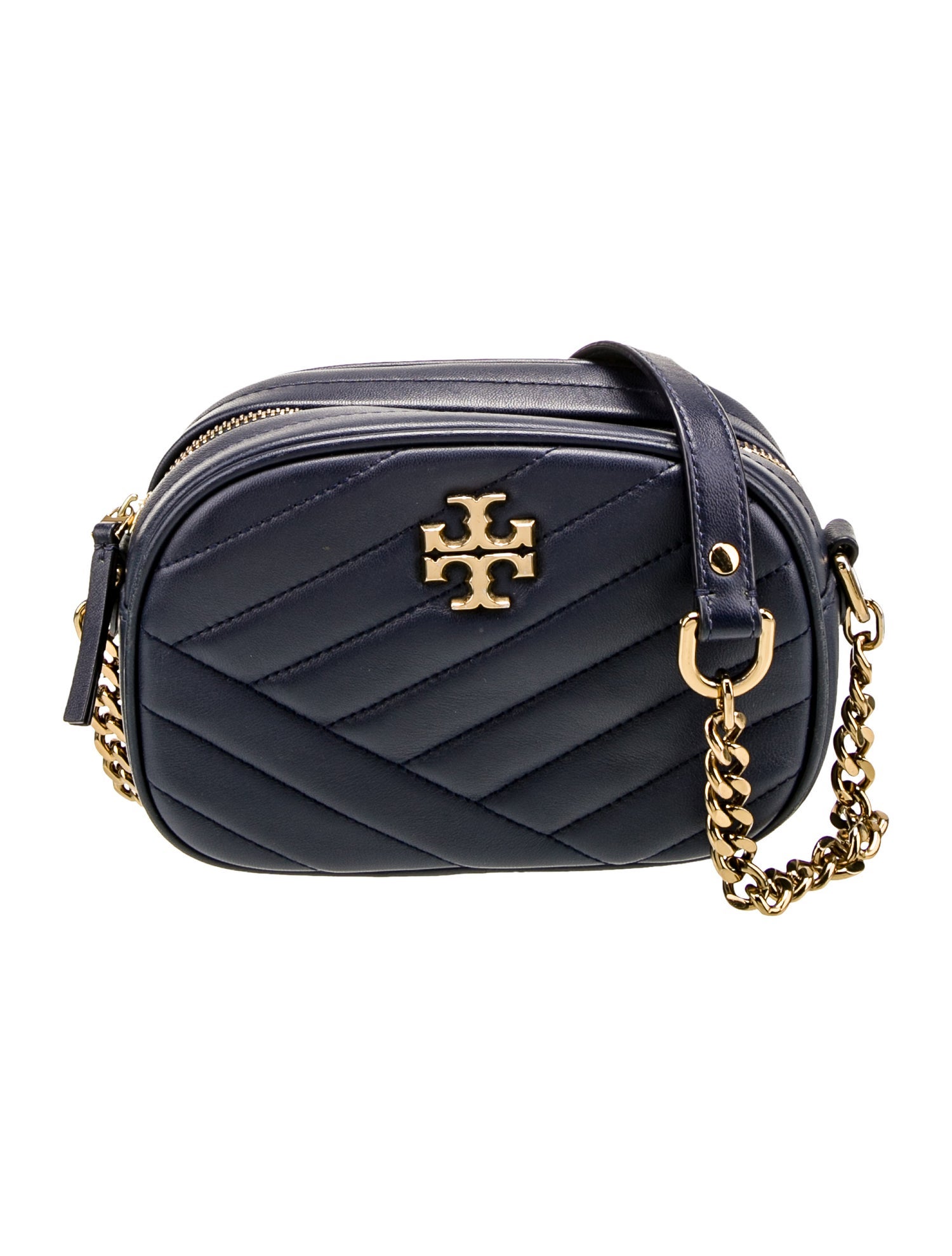 Tory Burch Leather Crossbody Bag - Blue Crossbody Bags, Handbags ...