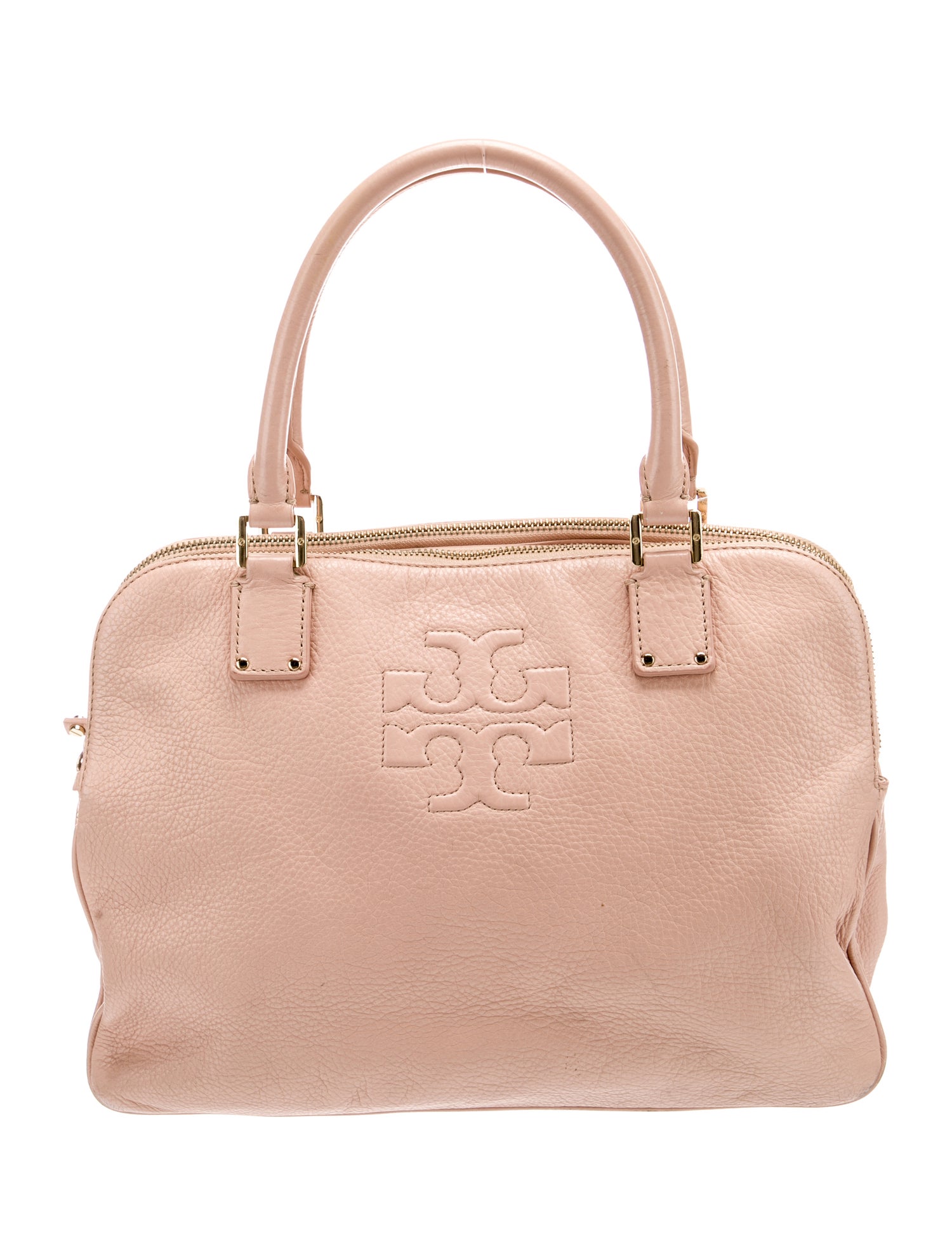 Tory Burch Leather Top Handle Bag - Brown Handle Bags, Handbags ...