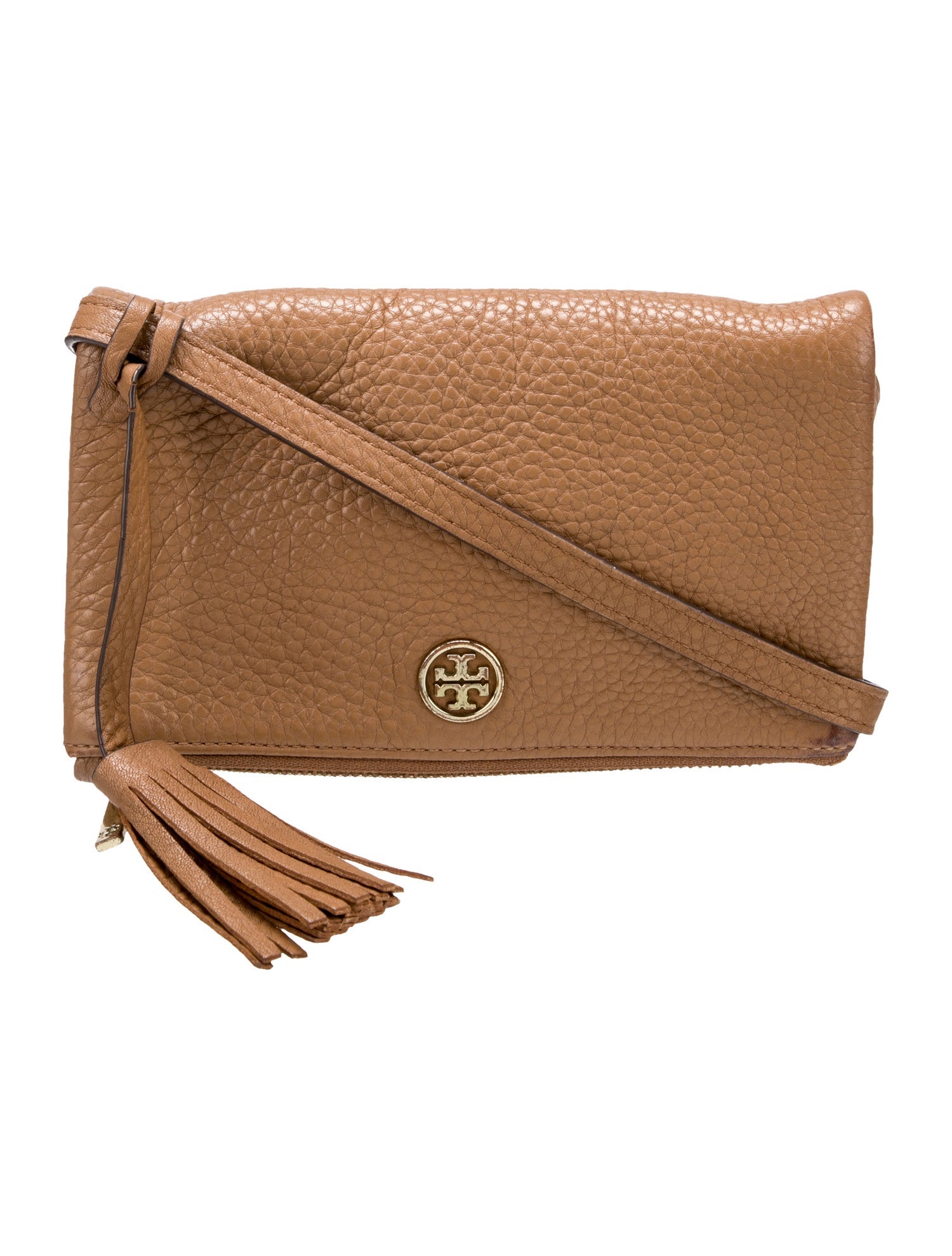 Tory Burch Leather Crossbody Bag - Brown Crossbody Bags, Handbags ...