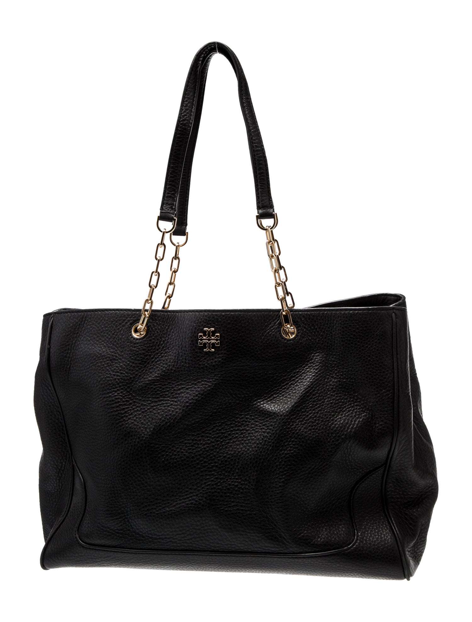 Tory Burch Leather Tote - Black Totes, Handbags - WTO738686 | The RealReal