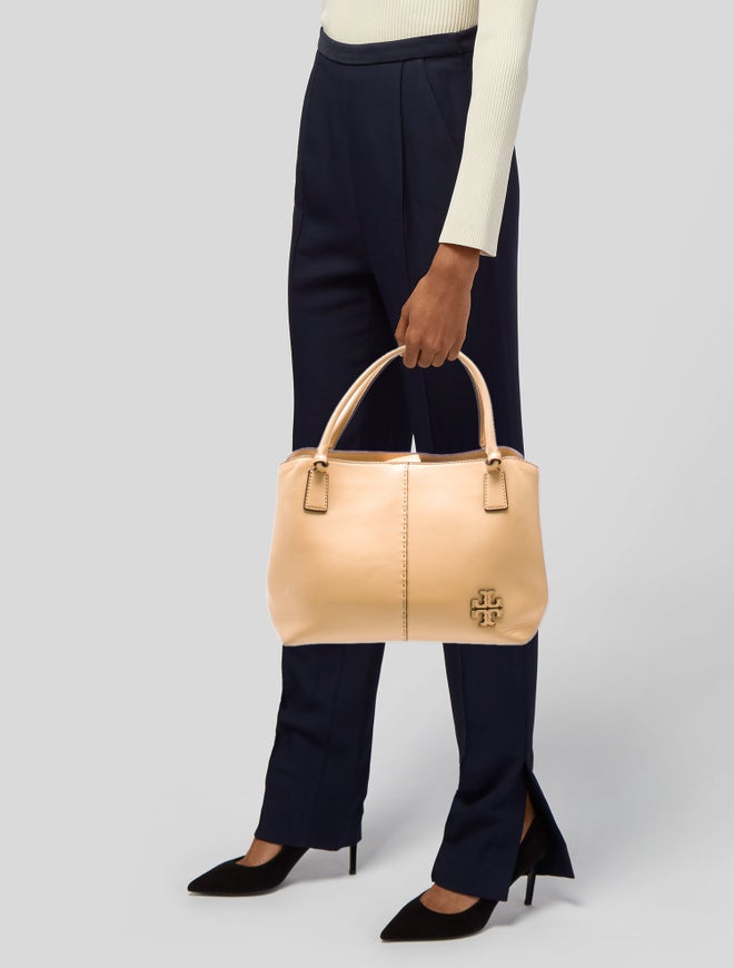 Tod's Leather Top Handle Bag - Neutrals Handle Bags, Handbags ...