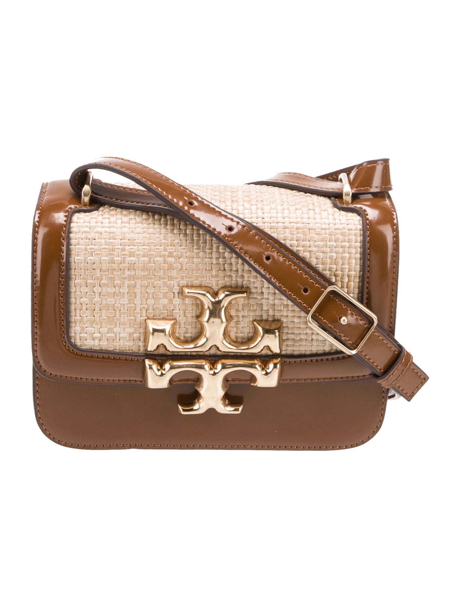 Tory Burch Patent Leather Crossbody Bag - Brown Crossbody Bags ...