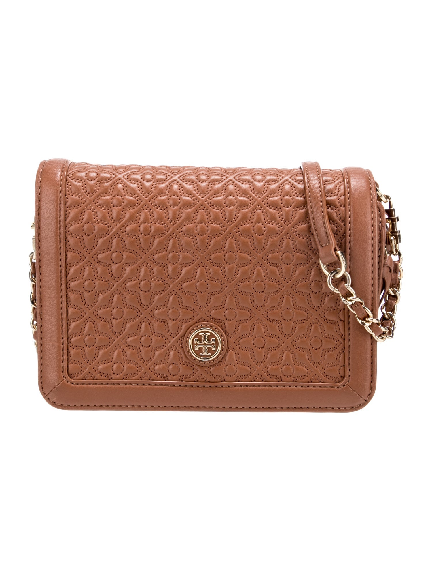 Tory Burch Leather Crossbody Bag - Brown Crossbody Bags, Handbags ...