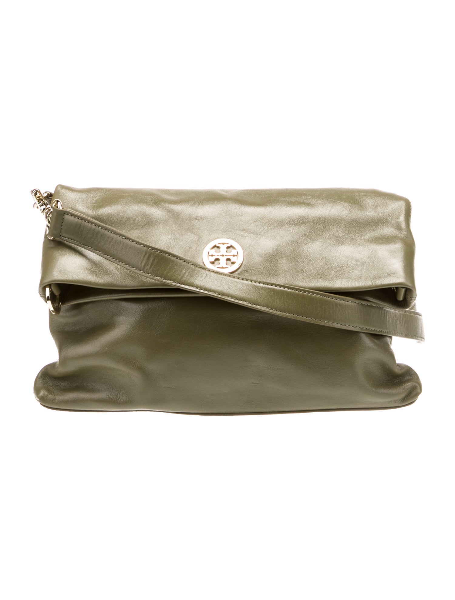 Tory Burch Leather Crossbody Bag - Green Crossbody Bags, Handbags ...