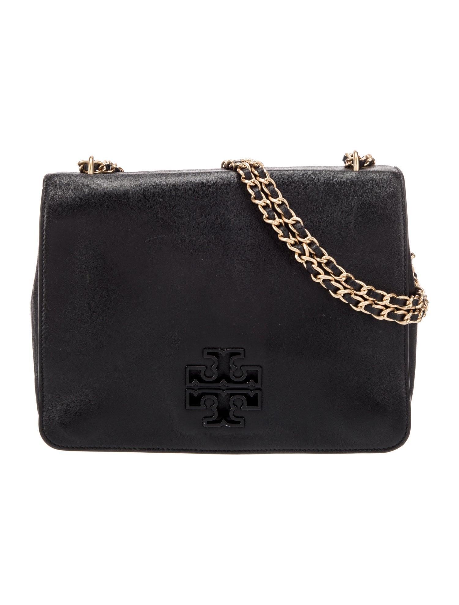Tory Burch Leather Shoulder Bag - Black Shoulder Bags, Handbags ...