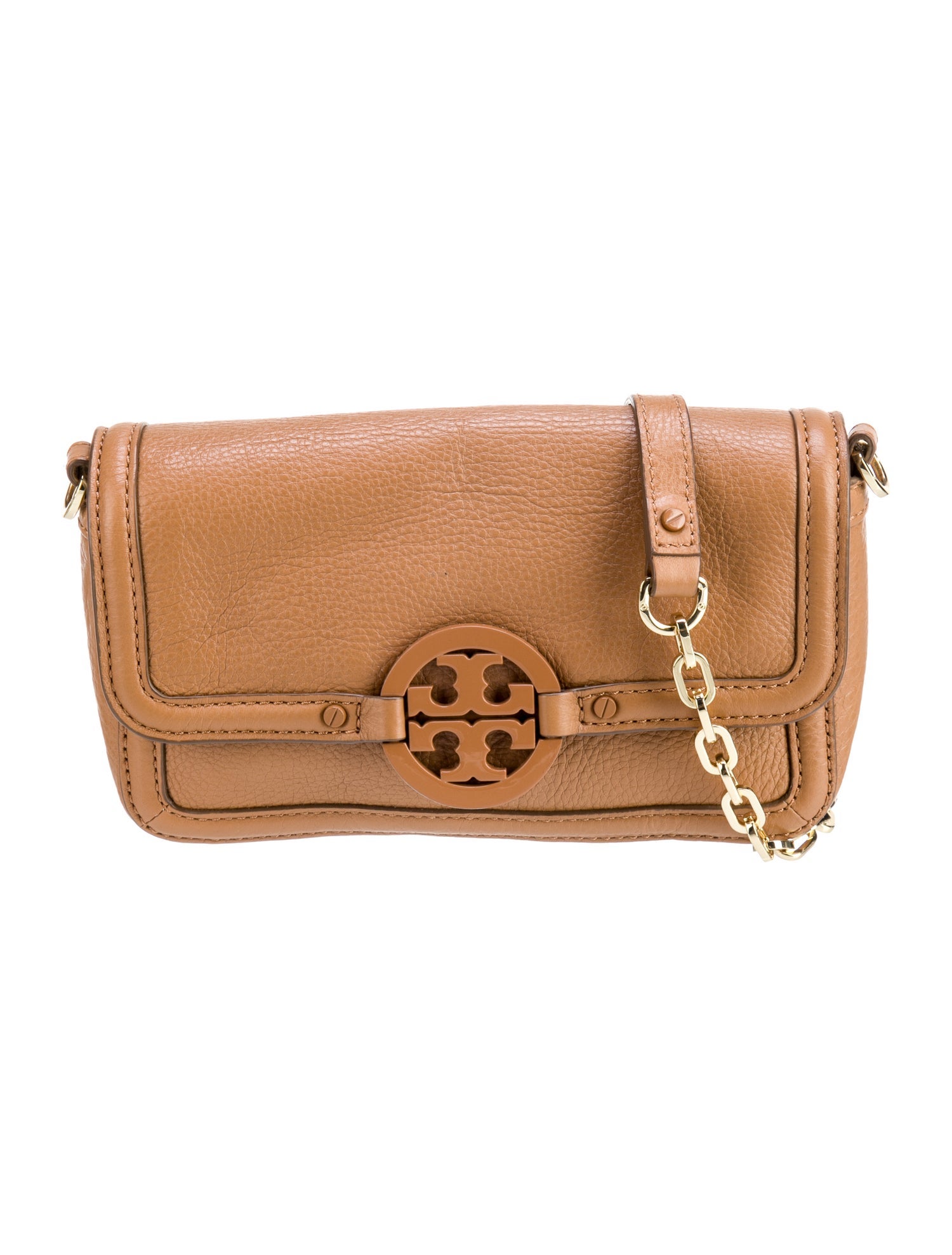 Tory Burch Leather Crossbody Bag - Brown Crossbody Bags, Handbags ...