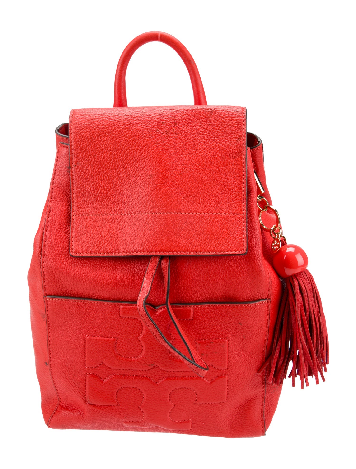 Tory Burch Leather Backpack - Red Backpacks, Handbags - WTO748028 | The ...