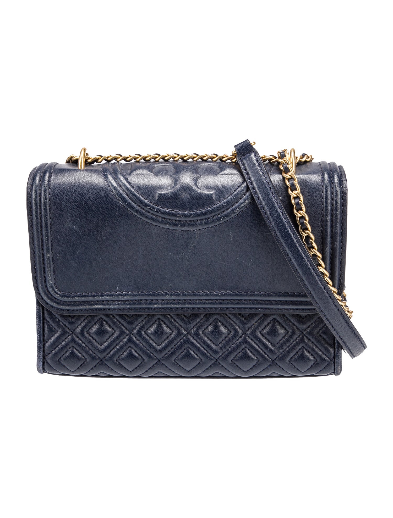 Tory Burch Leather Crossbody Bag - Blue Crossbody Bags, Handbags ...