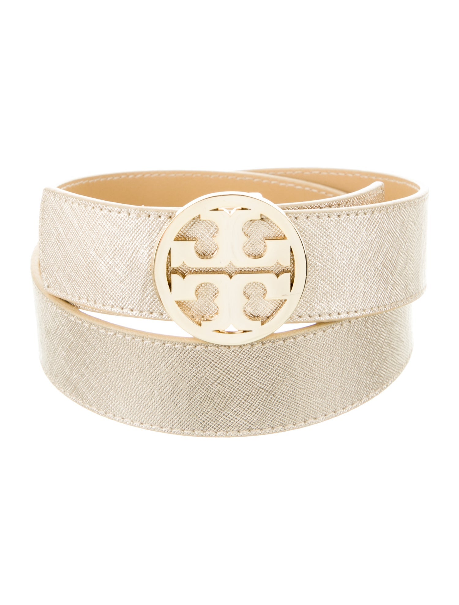 Tory Burch Skinny Leather Belt - Gold Belts, Accessories - WTO752244 ...