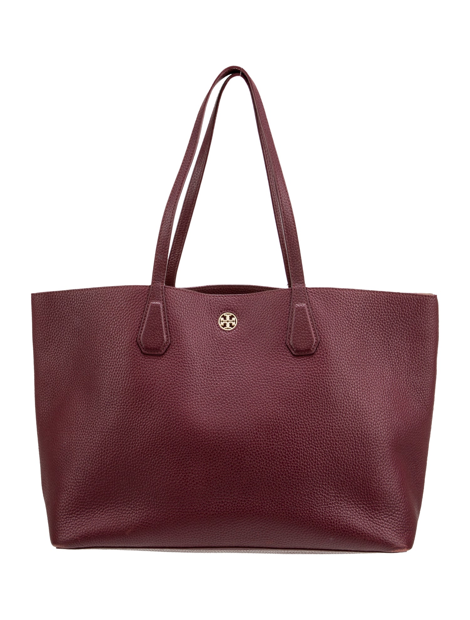 Tory Burch Leather Tote - Burgundy Totes, Handbags - WTO752541 | The ...