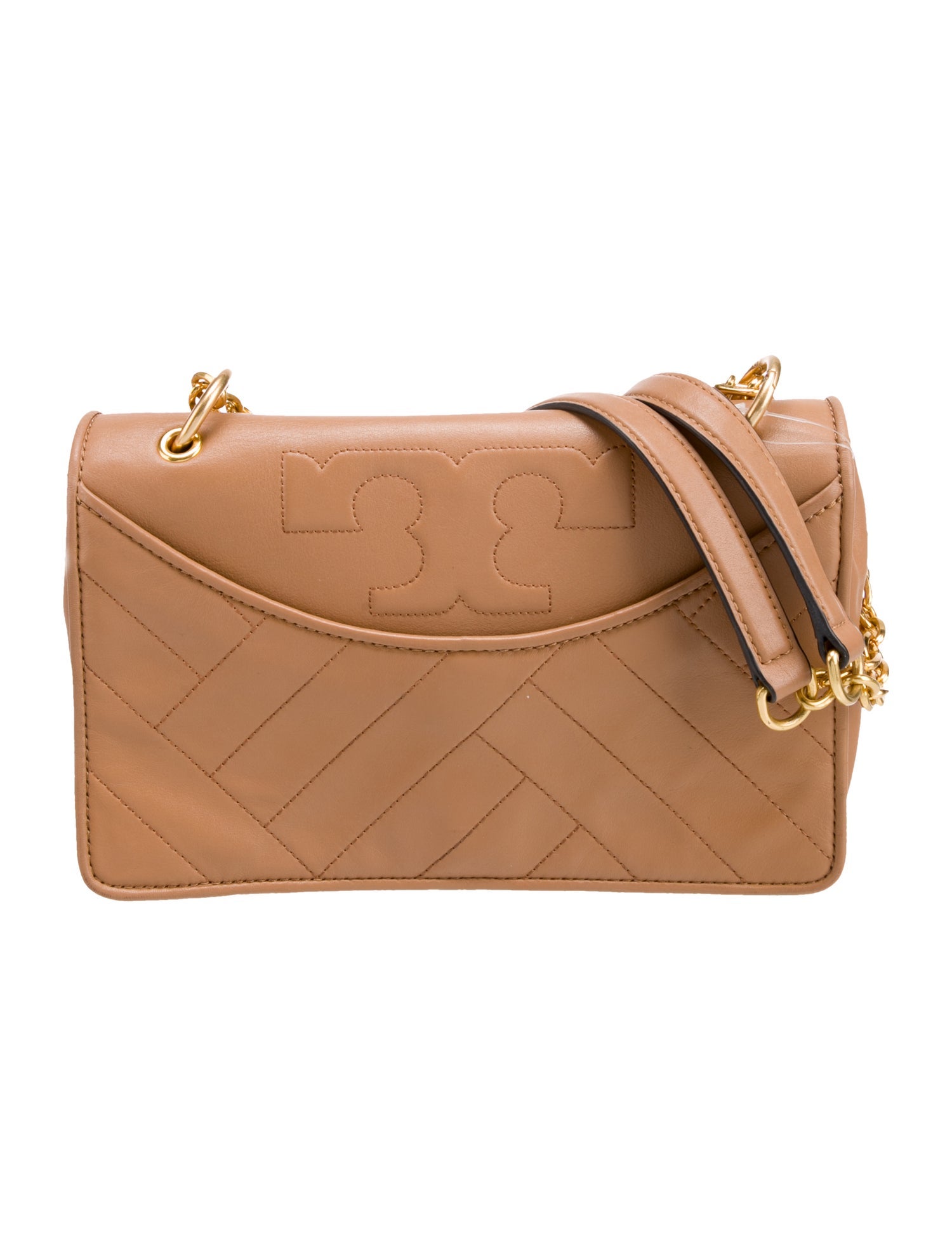 Tory Burch Leather Shoulder Bag - Neutrals Shoulder Bags, Handbags ...