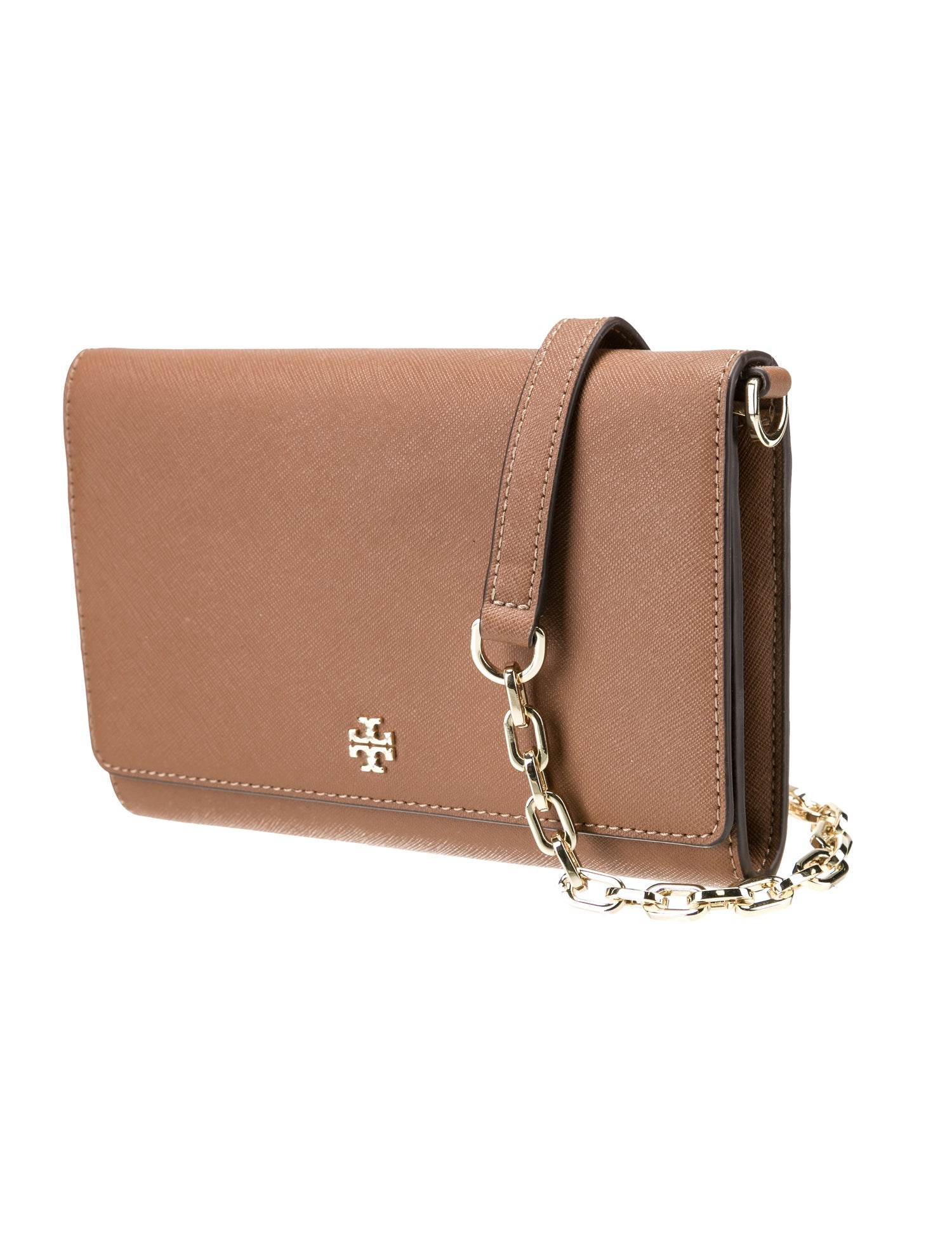 Tory Burch Embossed Leather Crossbody Bag - Brown Crossbody Bags ...