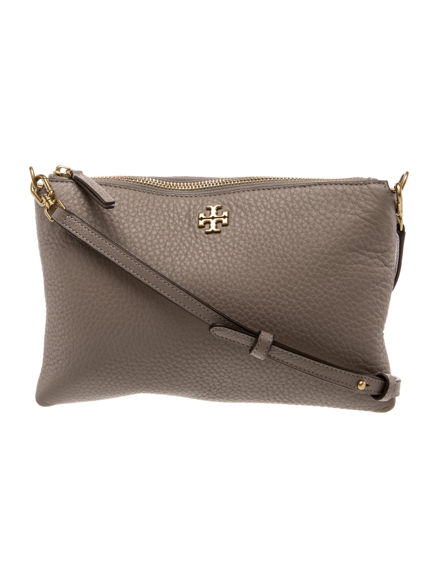 Tory Burch Signature Crossbody Bag - Grey Crossbody Bags, Handbags ...