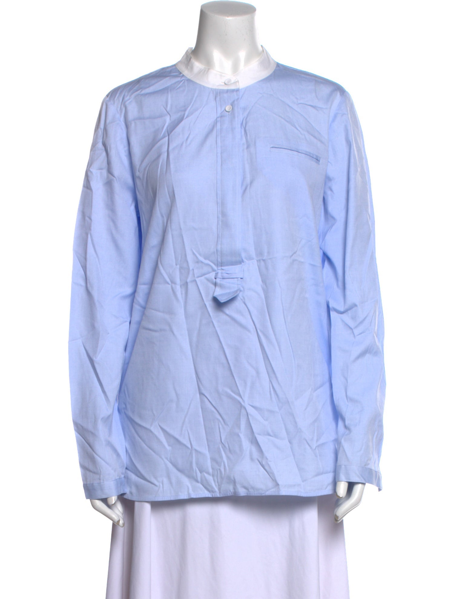 Tory Burch Mock Neck Long Sleeve Tunic w/ Tags - Blue Tops, Clothing ...